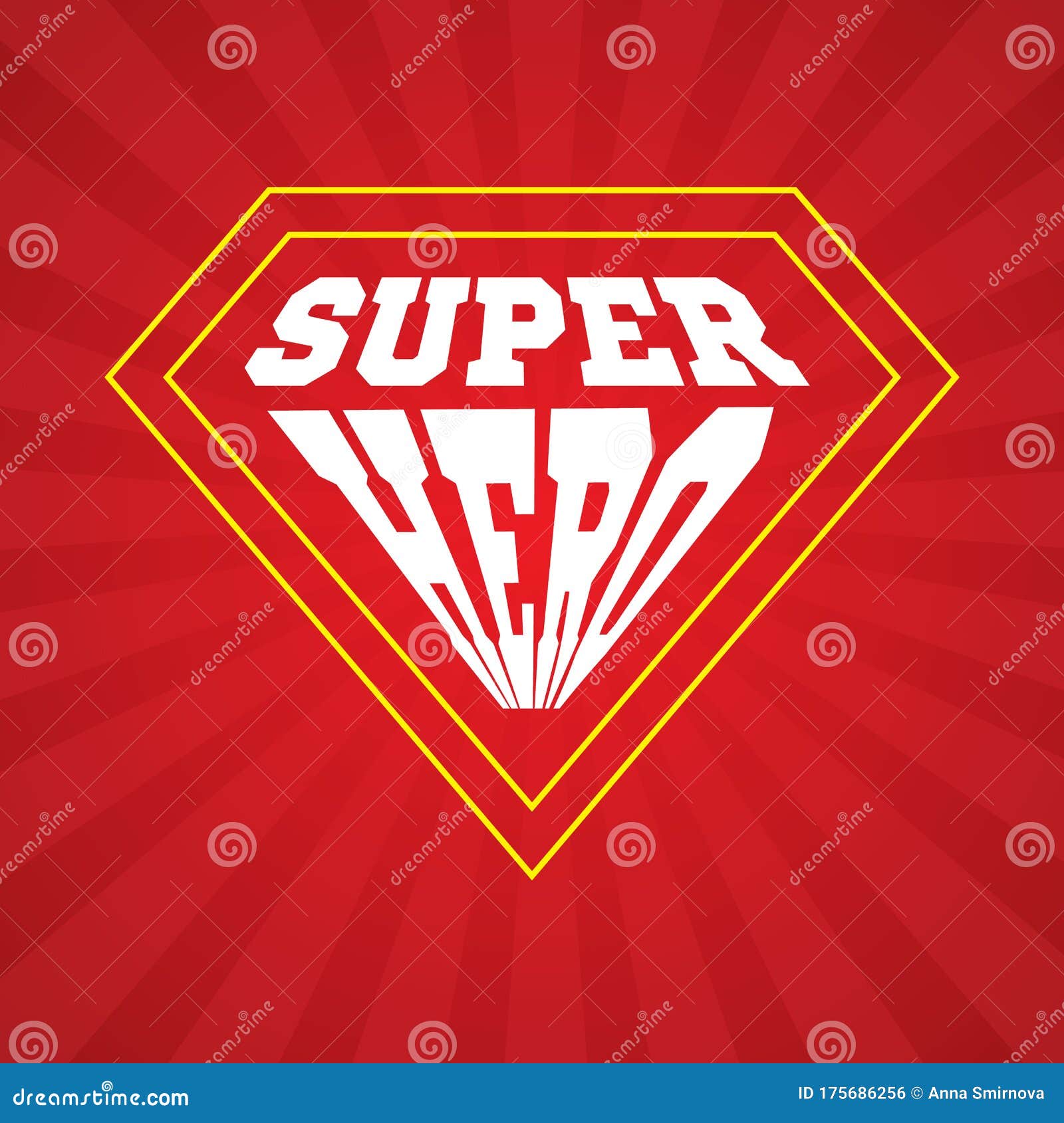 Superhero Logo Template. Vector Superhero Icon Stock Illustration ...