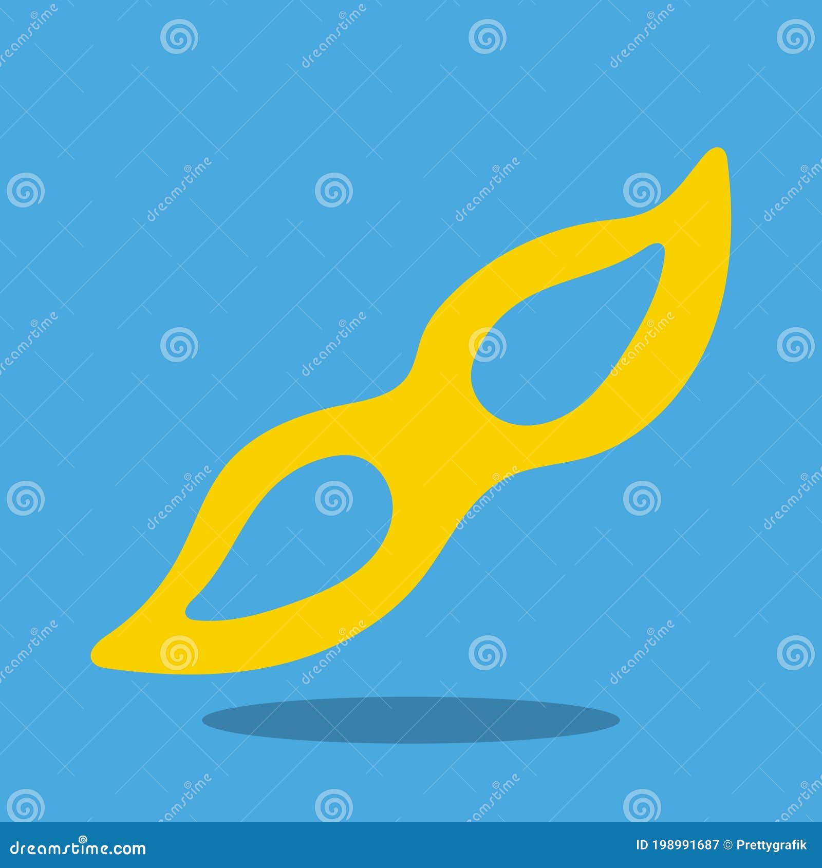 Superhero mask orange 15 stock vector. Illustration of orange - 198991687