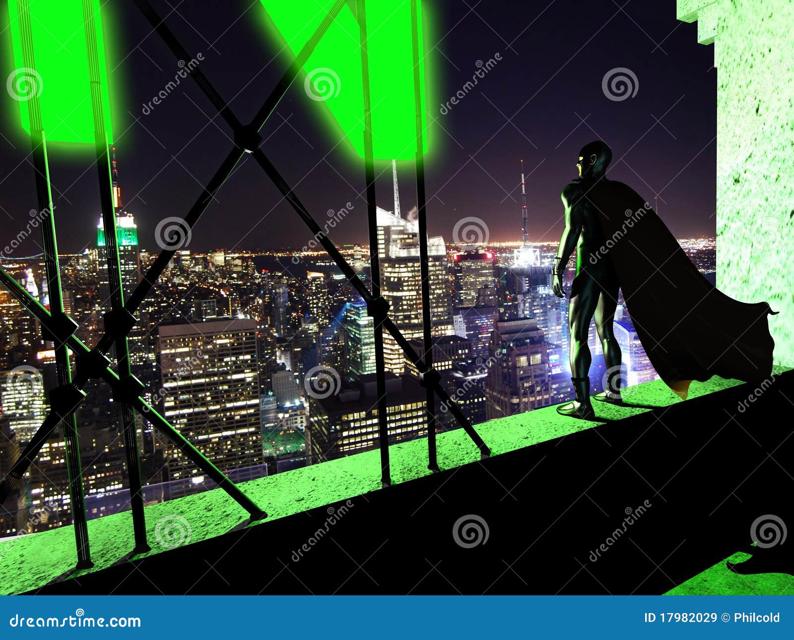 Superhero Boy Of Imagine City Stand On Box Cartoon Vector ...
