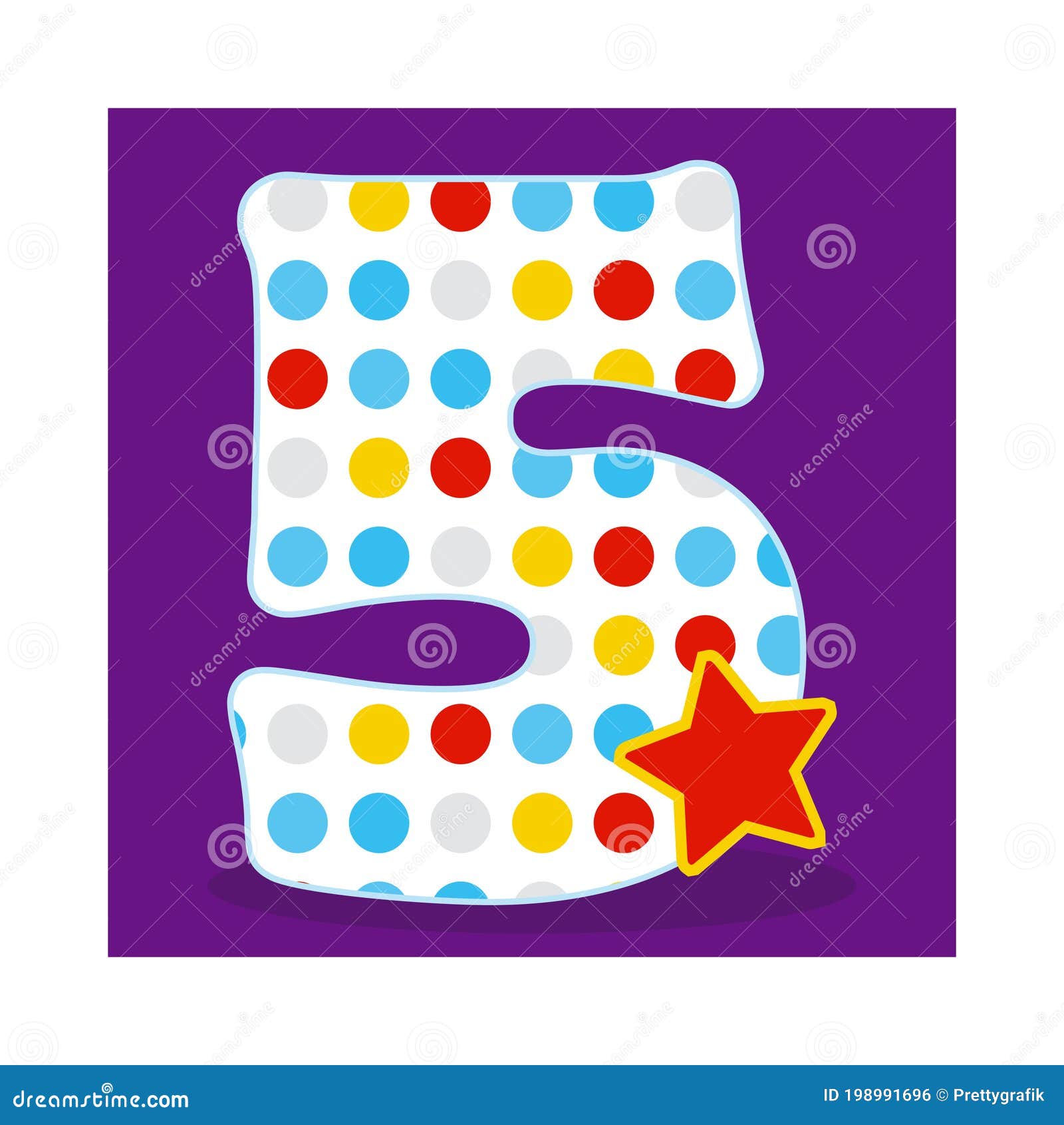 Superhero Numbers 5 05 stock vector. Illustration of superhero - 198991696