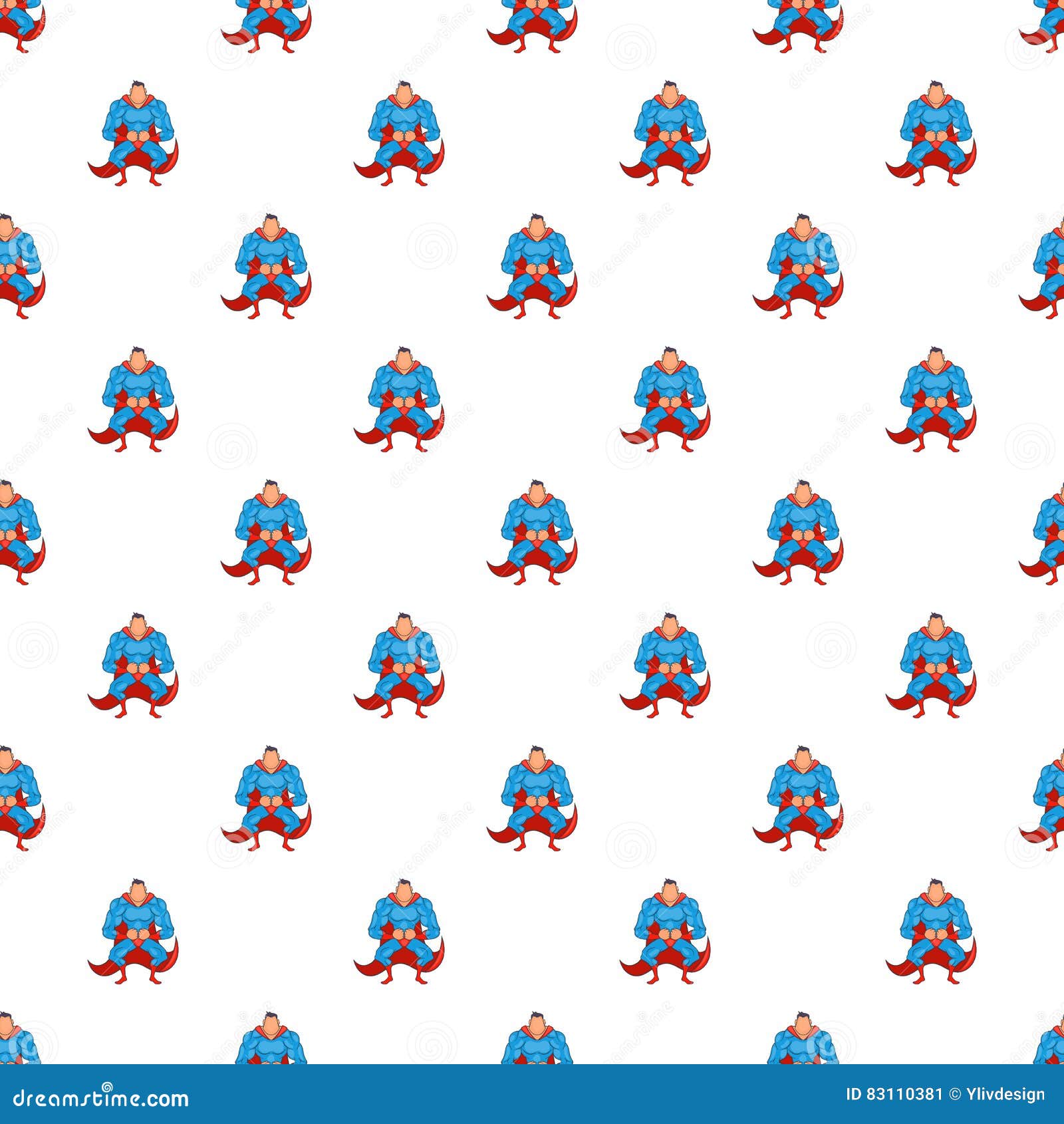 Superhero Pattern, Cartoon Style Stock Vector - Illustration of cool ...
