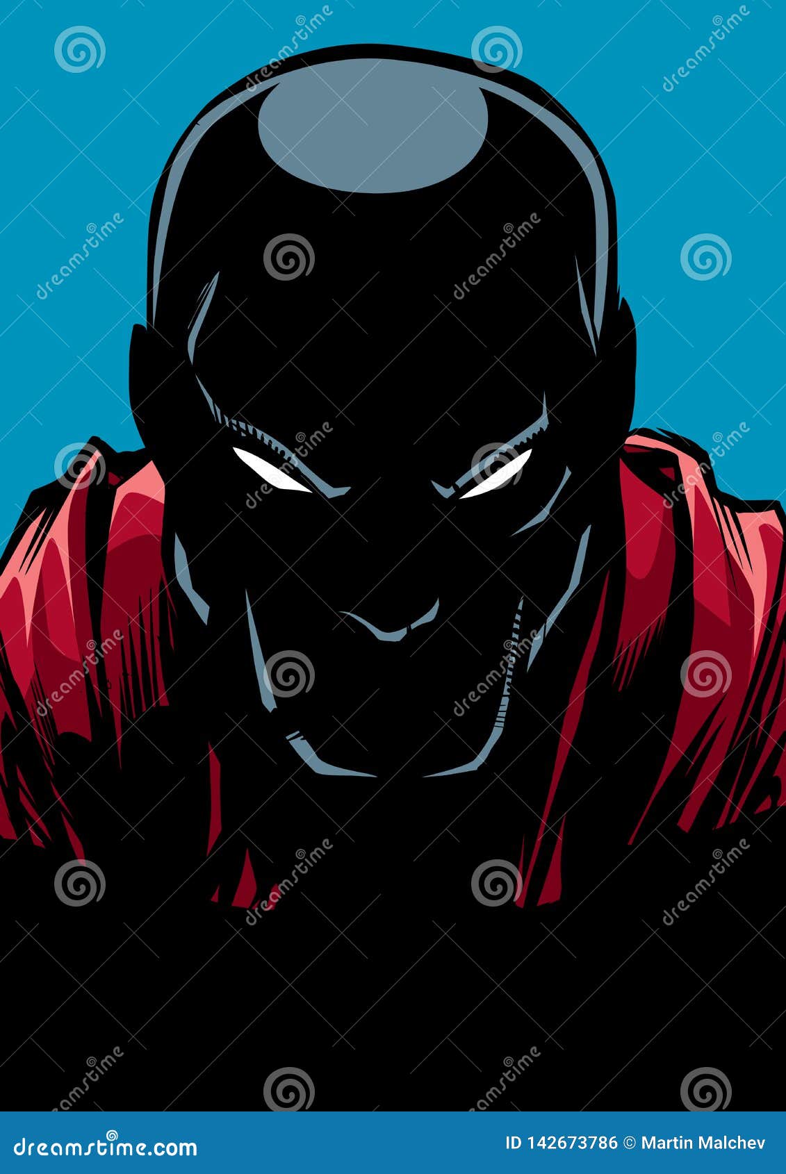 Portrait Of A Powerful Armored,silent, Dark Elf Assassin Archer Masked ...