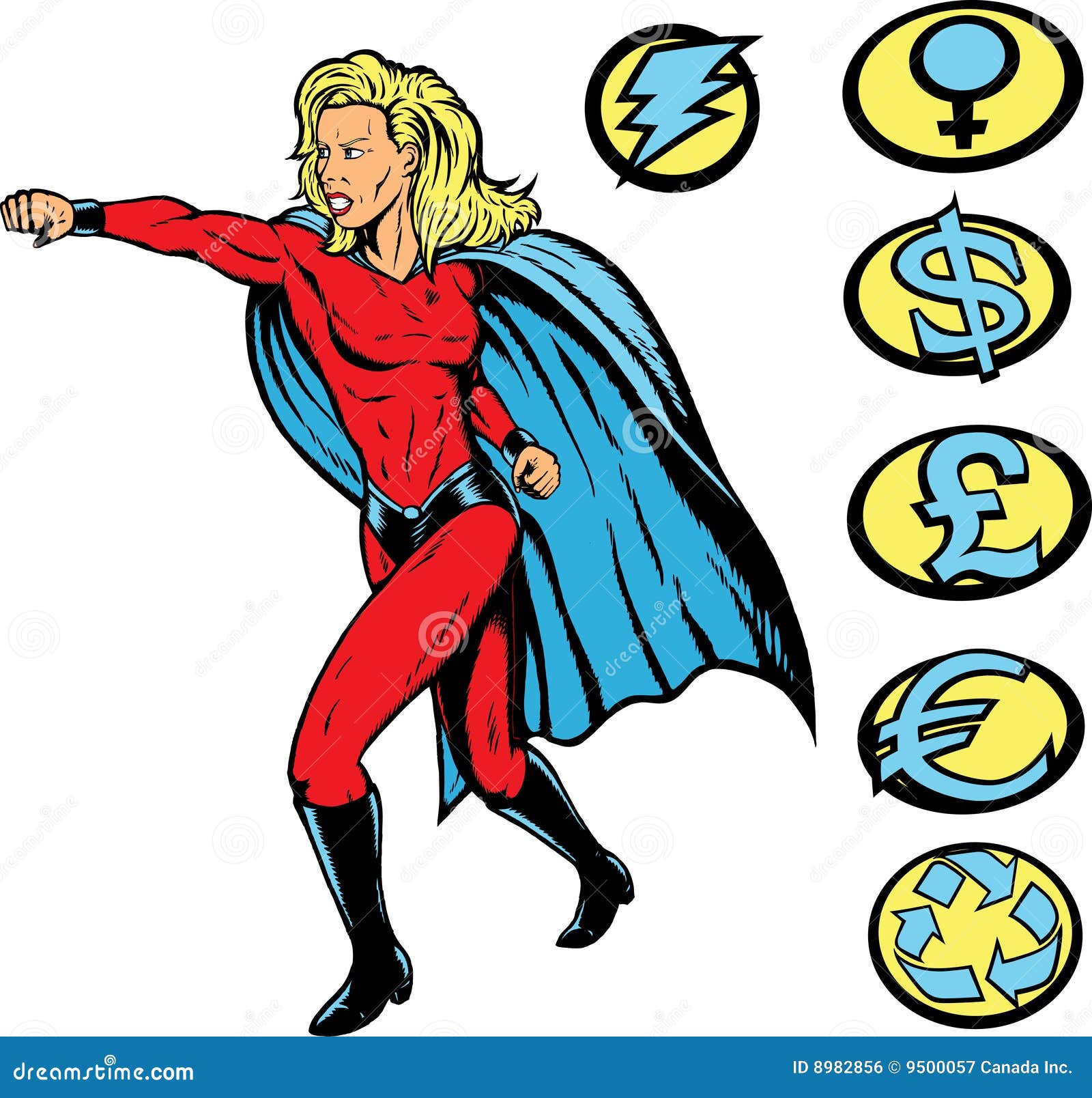 Superhero punch! stock vector. Illustration of punch, hero - 8982856