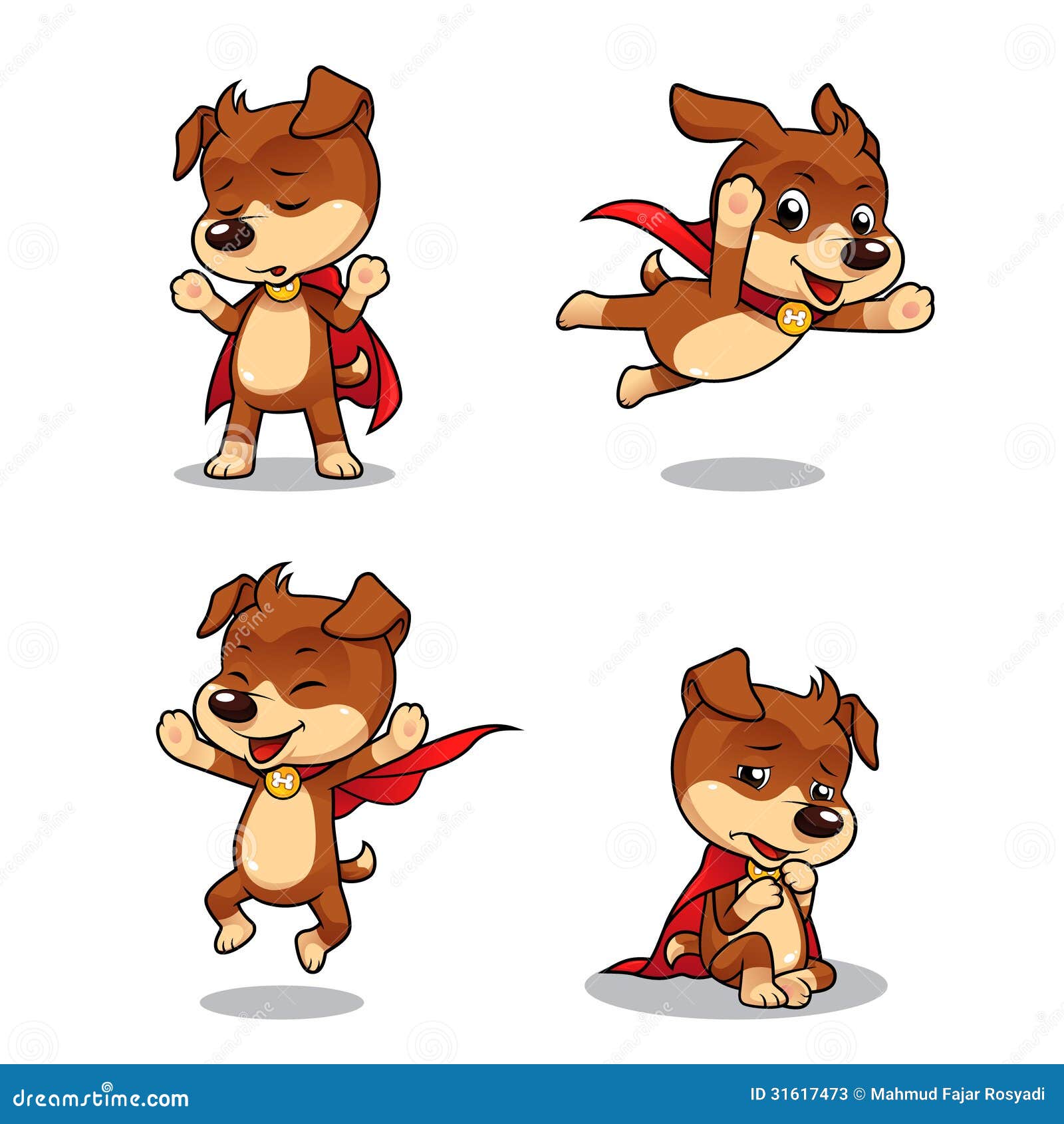 Superhero Puppy Dog 02 stock vector. Illustration of friendly - 31617473
