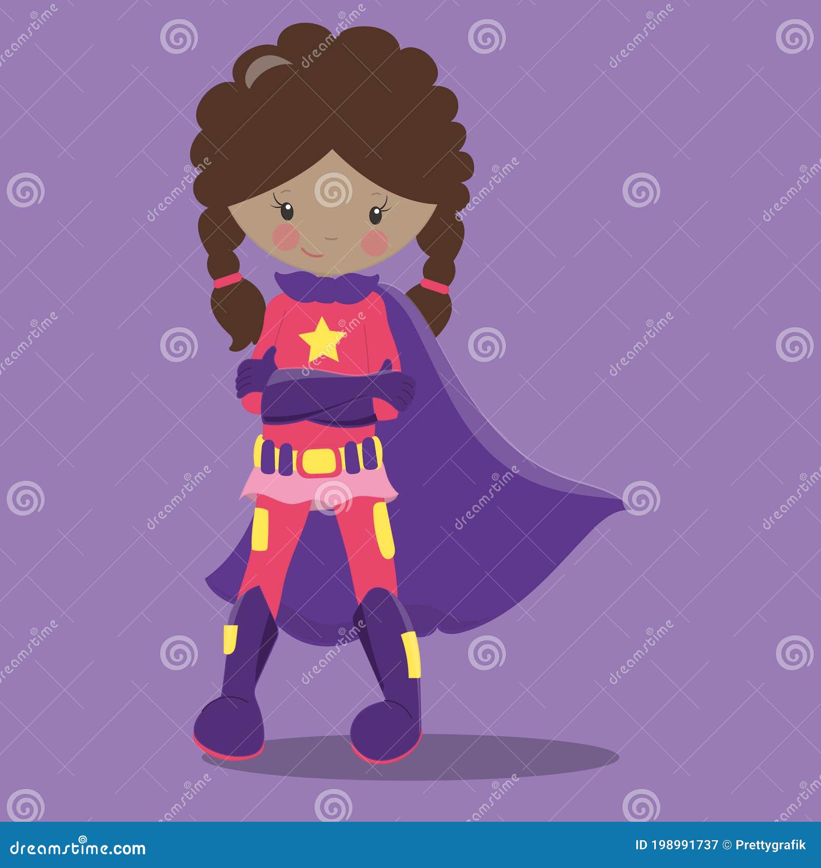 Superhero Purple Standing 04 Stock Vector - Illustration of superhero ...