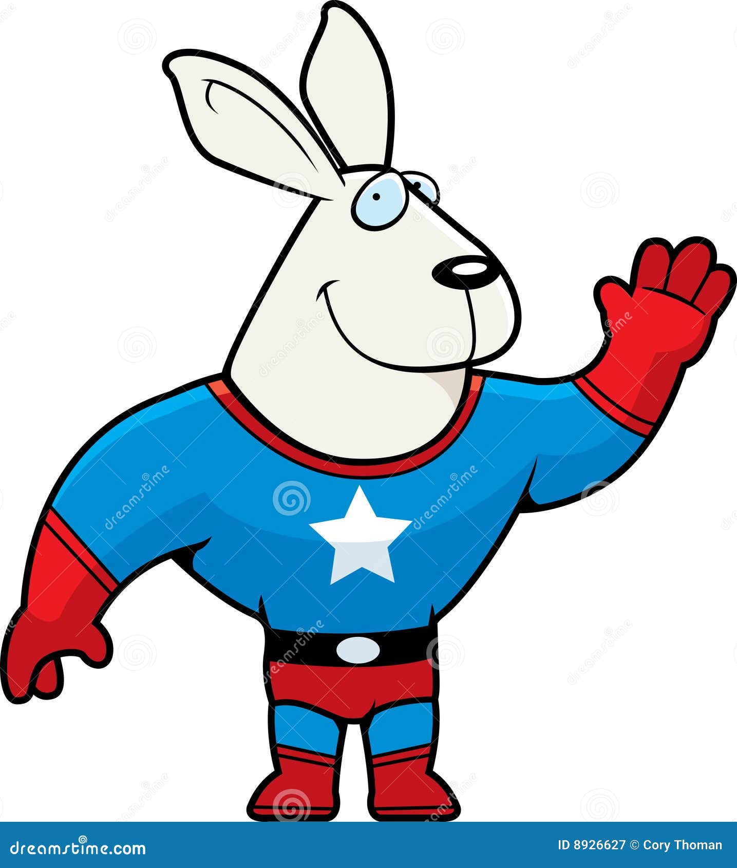 Superhero Rabbit stock vector. Illustration of animal - 8926627
