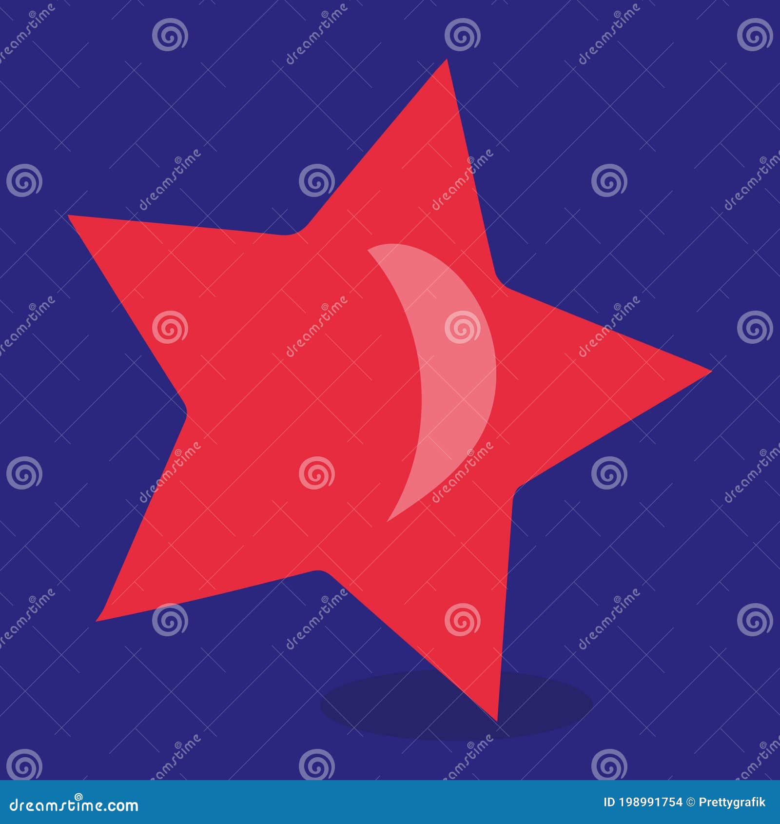 Superhero Red Star 06 stock vector. Illustration of star - 198991754