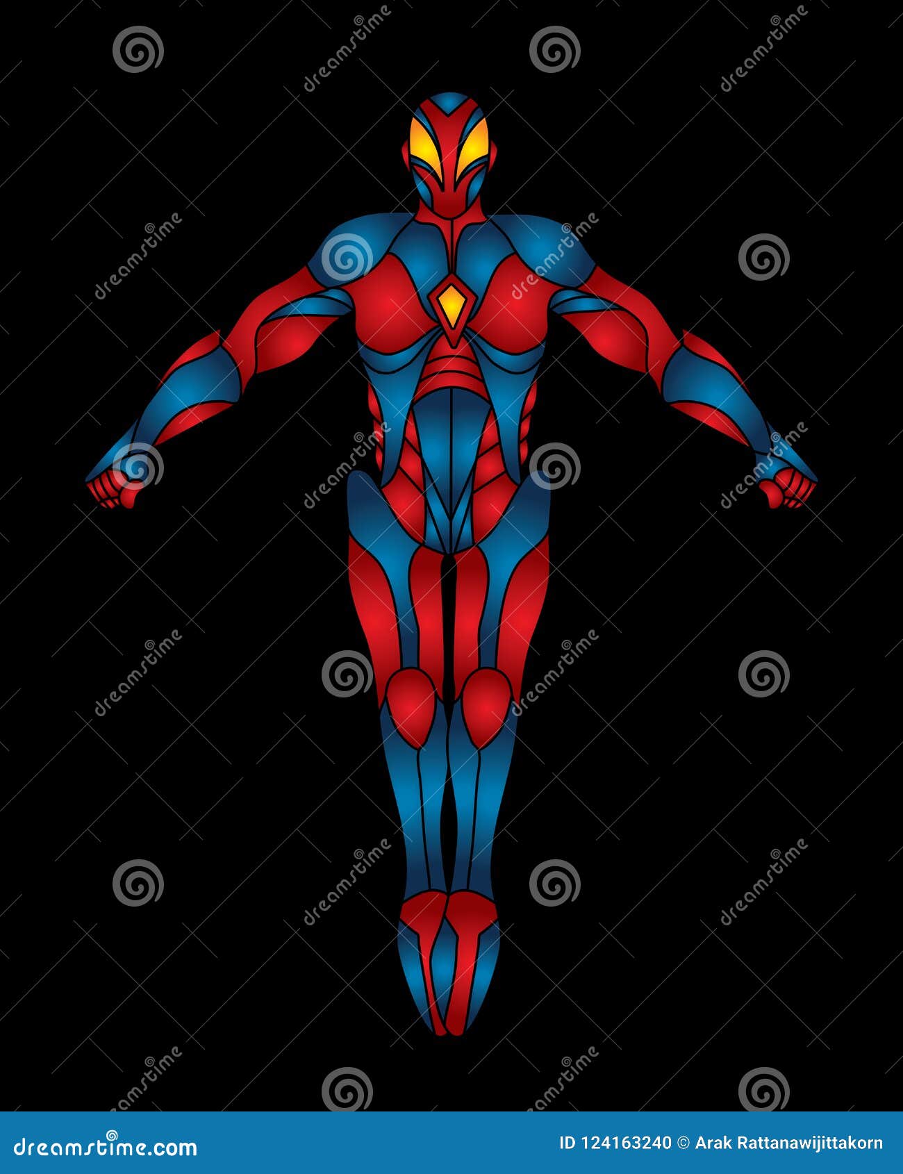 Robot In Action Futuristic Soldier Who Has Been Enhanced And Modified ...