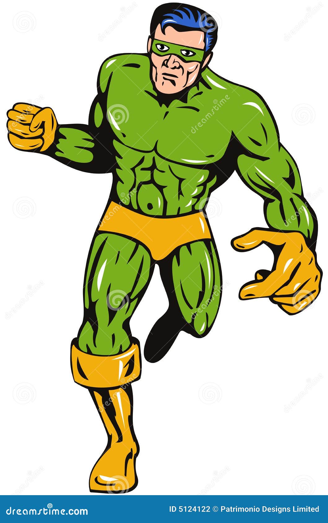 Superhero Running Stock Photography - Image: 5124122