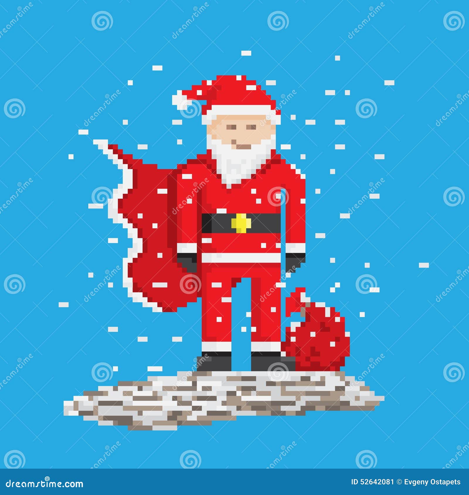 Superhero Santa stock vector. Illustration of santa, graphic - 52642081
