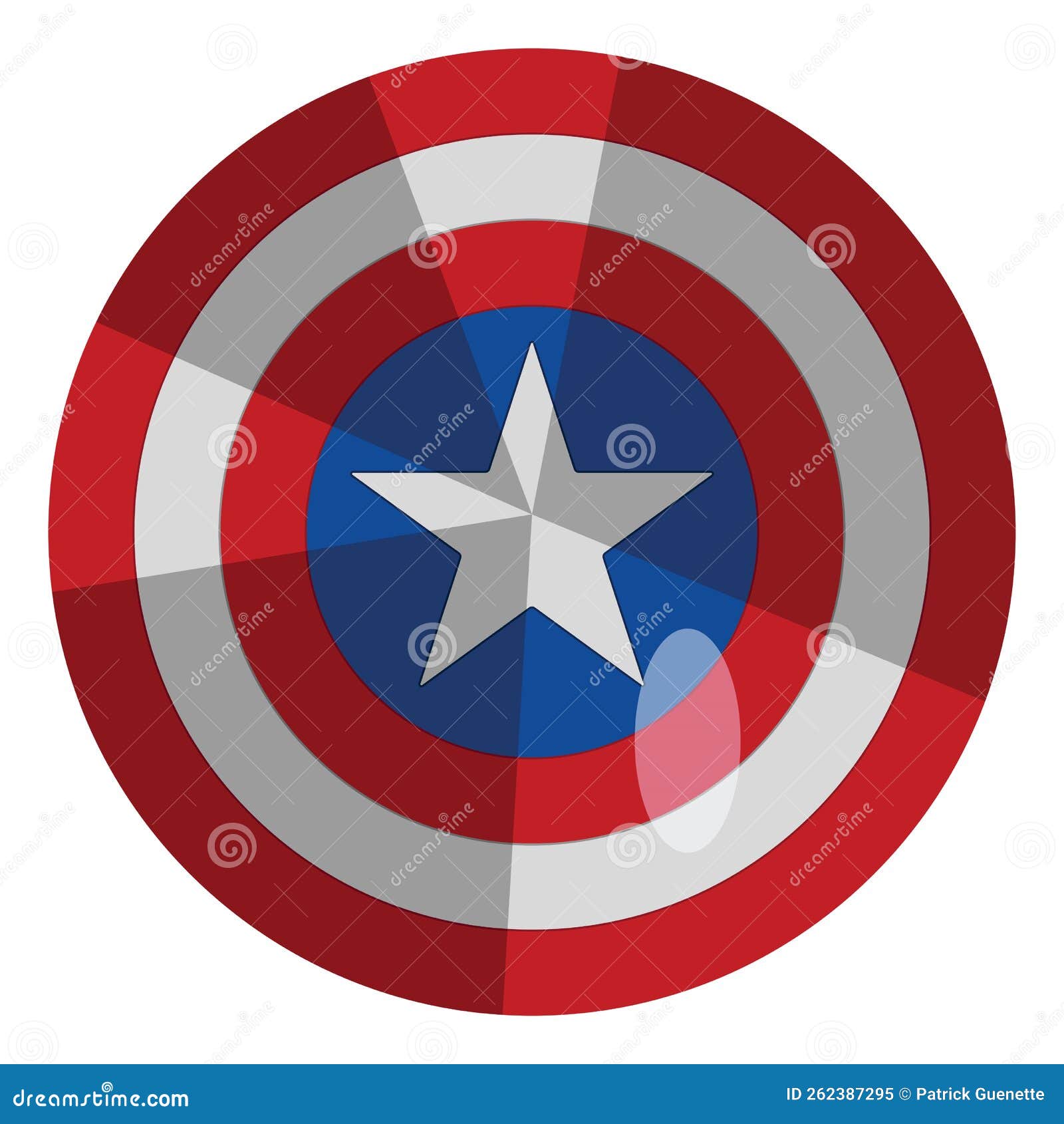 Superhero Shield. Comic Superman Symbol. Guard Icon In Yellow And Red ...