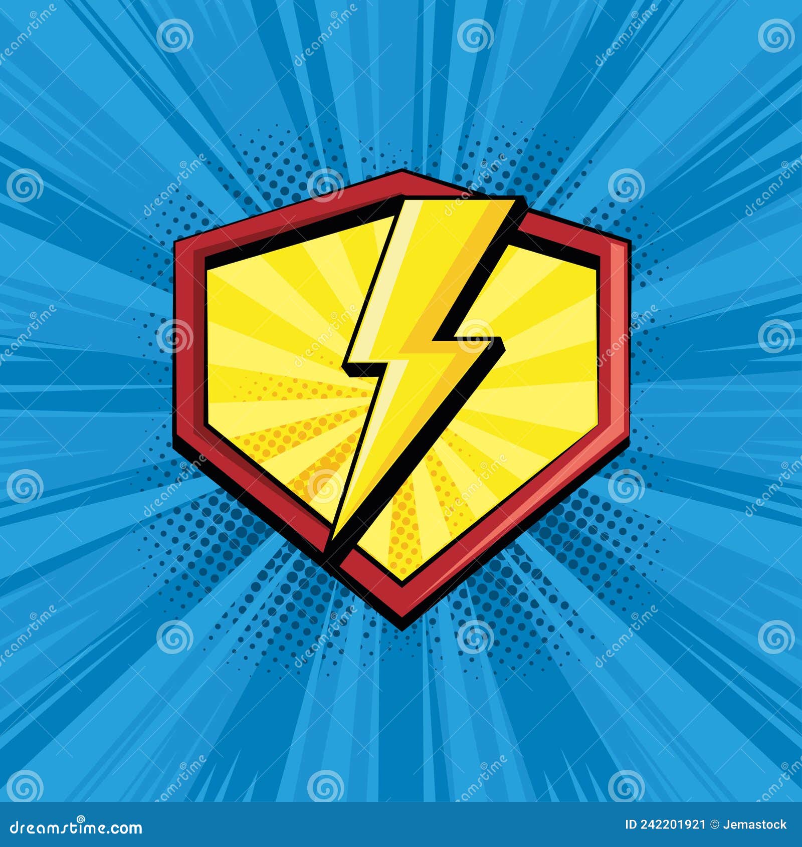 Superhero With Shield Protects Human Health And Immunity. Unhealthy ...