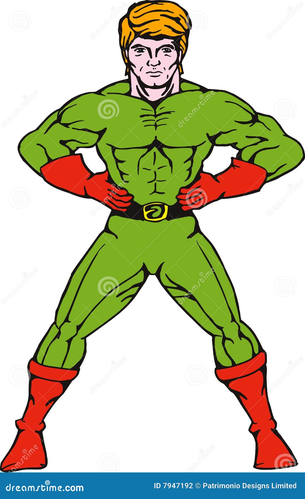 Superhero standing stock vector. Illustration of good - 7947192