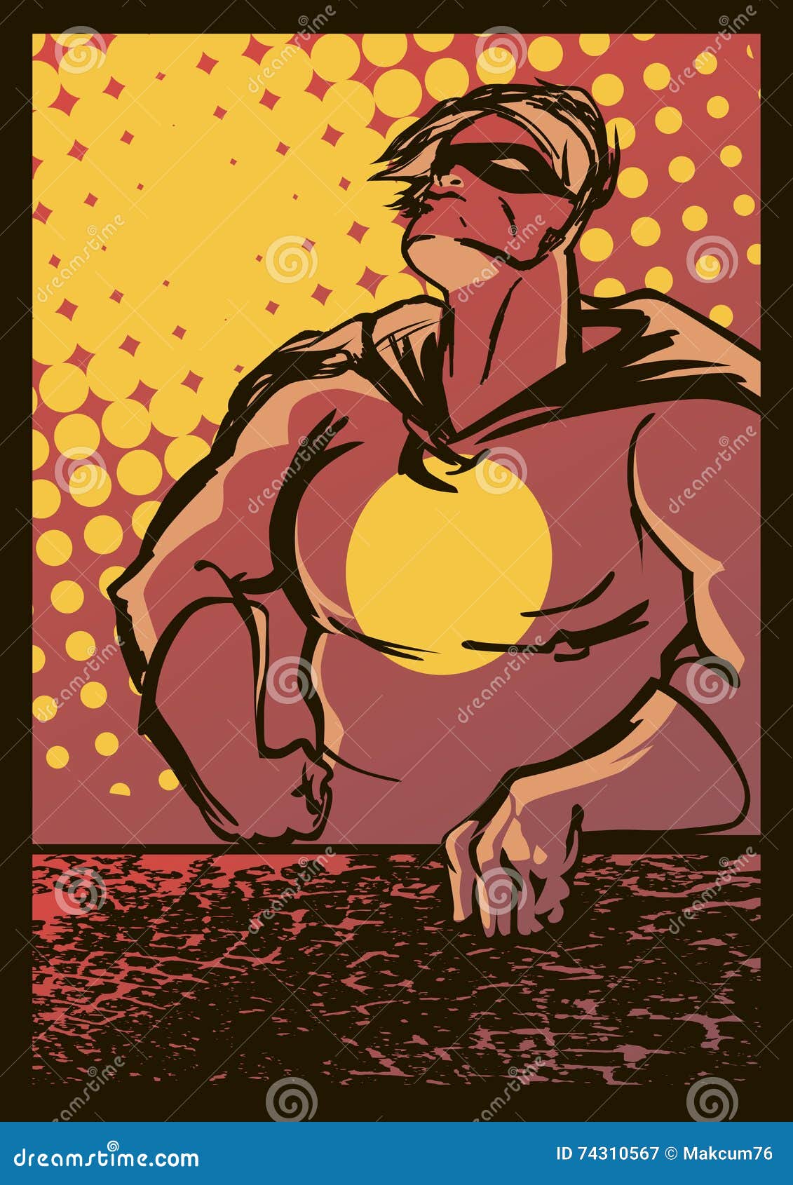 Superhero Kid At School Flying Forward Achieving Goal And Gaining ...