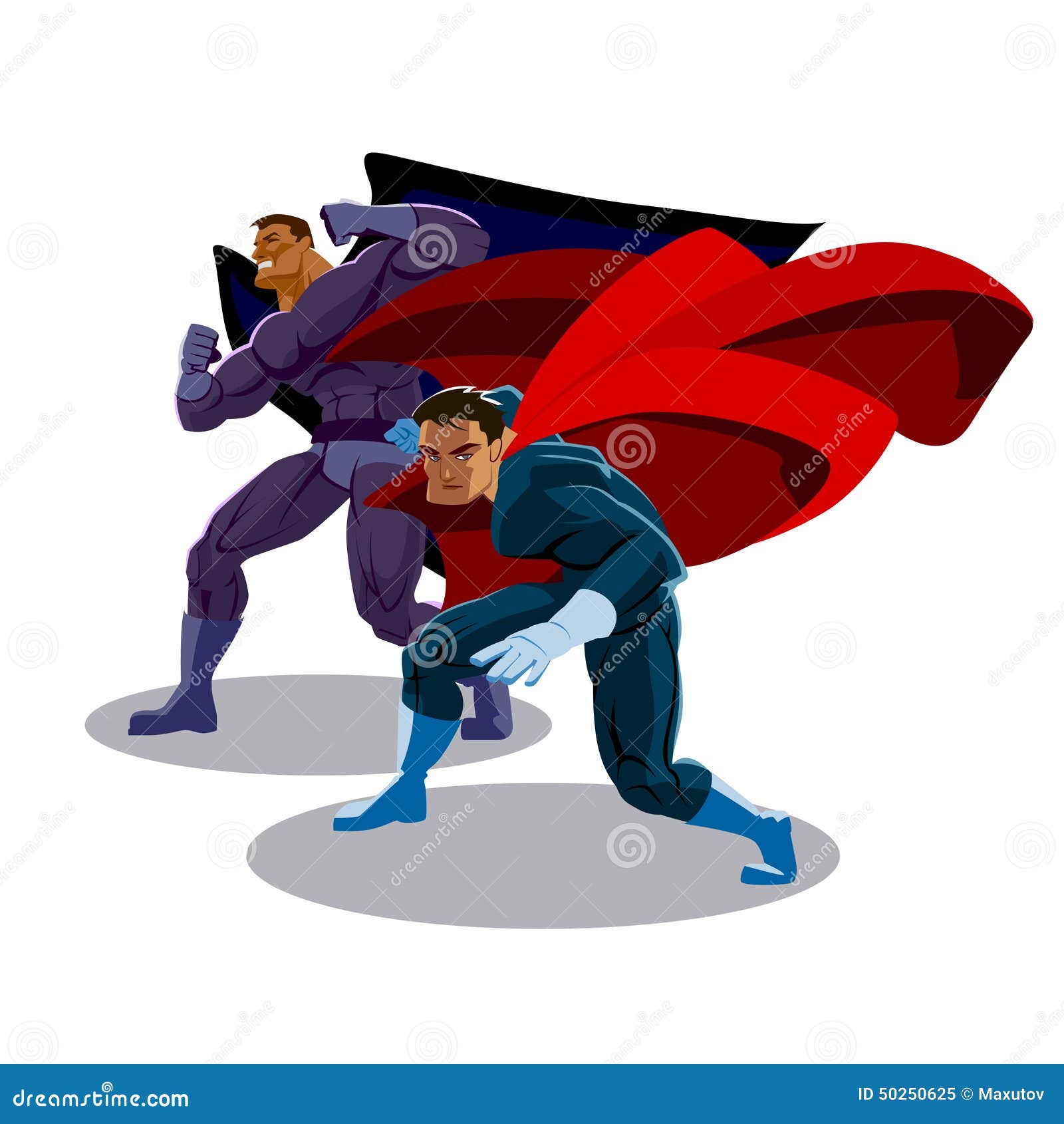Superhero Team Cartoon Vector | CartoonDealer.com #50250625