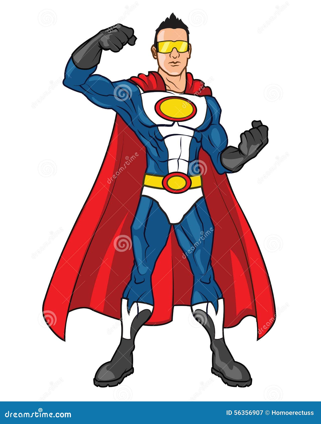 Superhero stock vector. Illustration of character, cartoon - 56356907