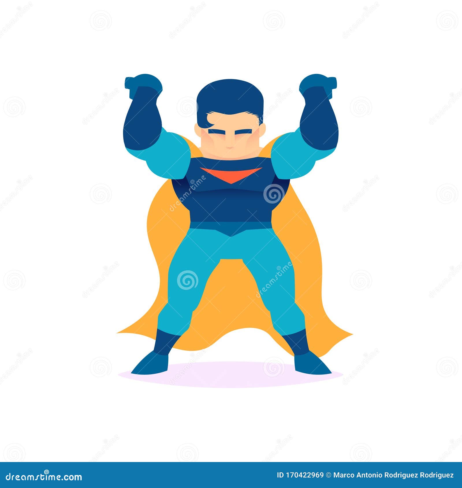 Dynamic Superhero Vector Male Character Action Poses Royalty-Free Stock ...