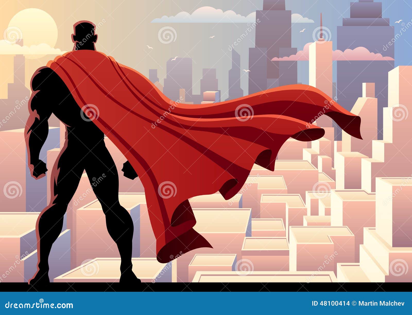 Superhero Watch 2 stock vector. Illustration of power - 48100414