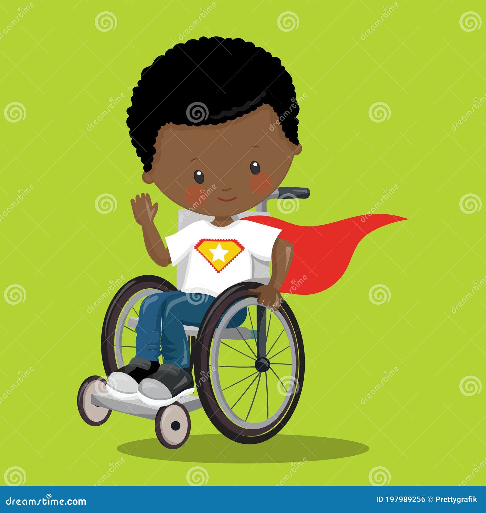 SUPERHERO in a WHEELCHAIR SUPERMAN DARK 06 Stock Vector - Illustration ...