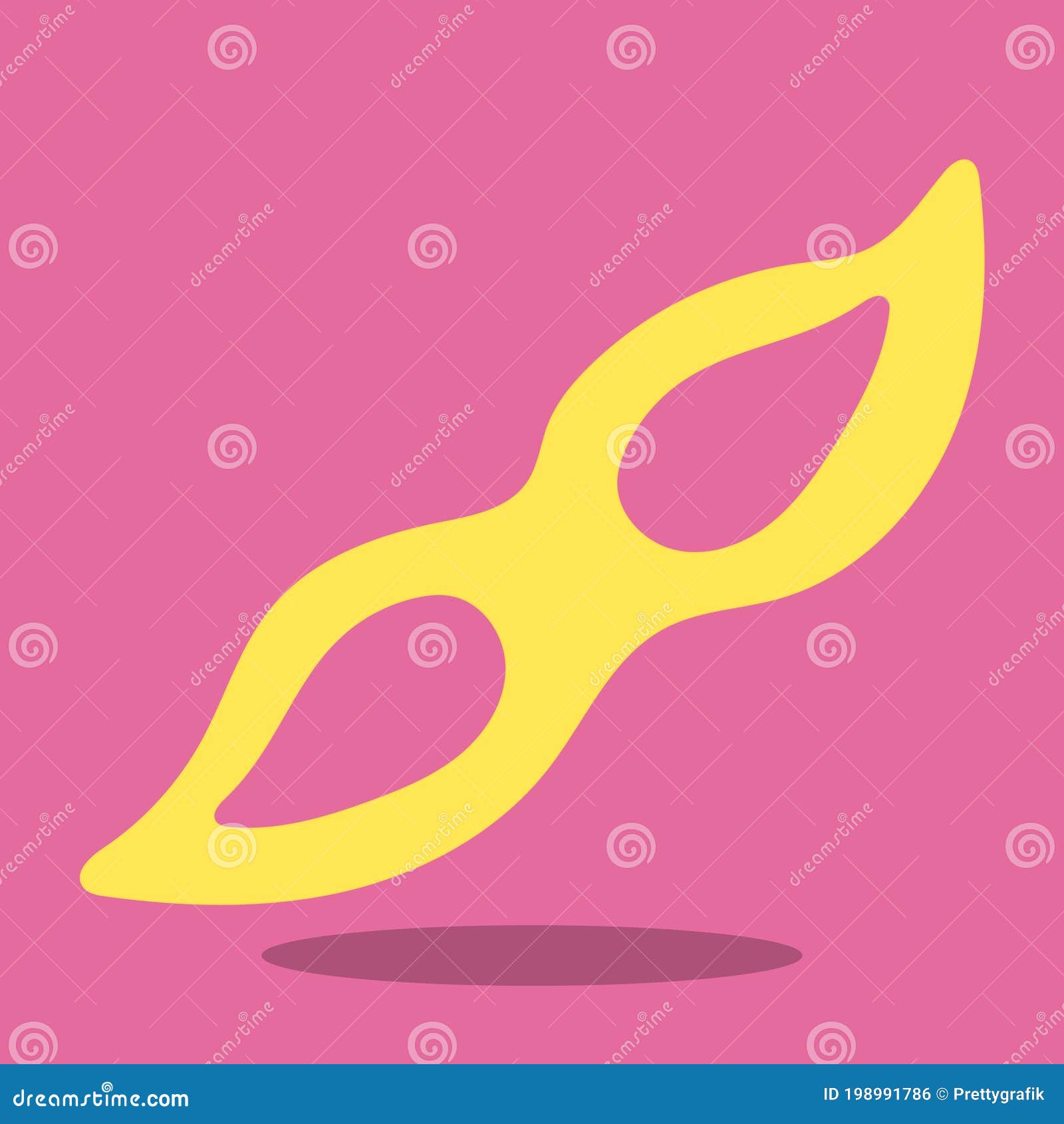 Superhero yellow mask 02 stock vector. Illustration of mask - 198991786