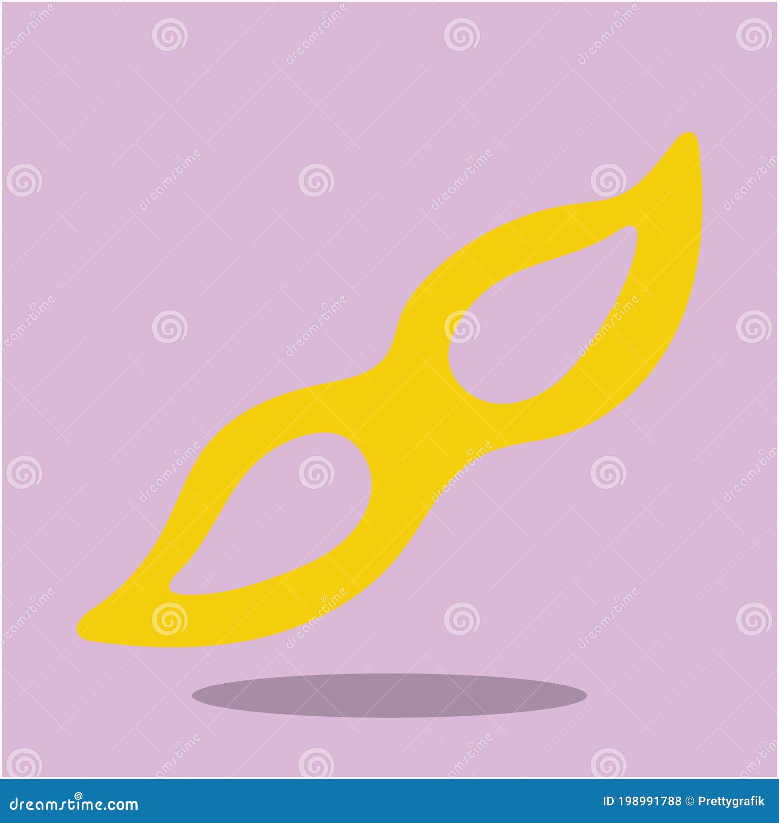 Superhero yellow mask 13 stock vector. Illustration of vector - 198991788