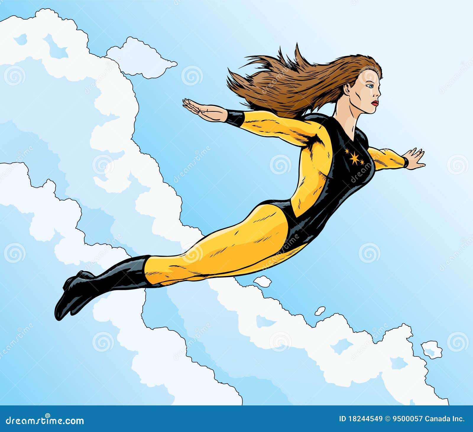 Marvel Female Superheroes Flying