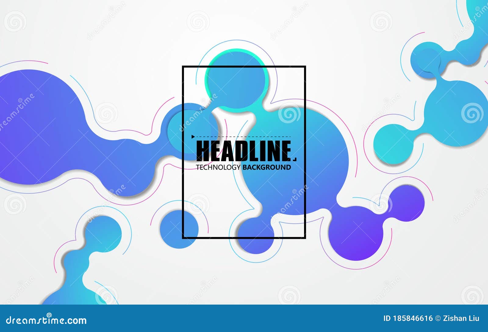 Superimposed Water Drop Shape of Abstract Graphics, Vector Background ...