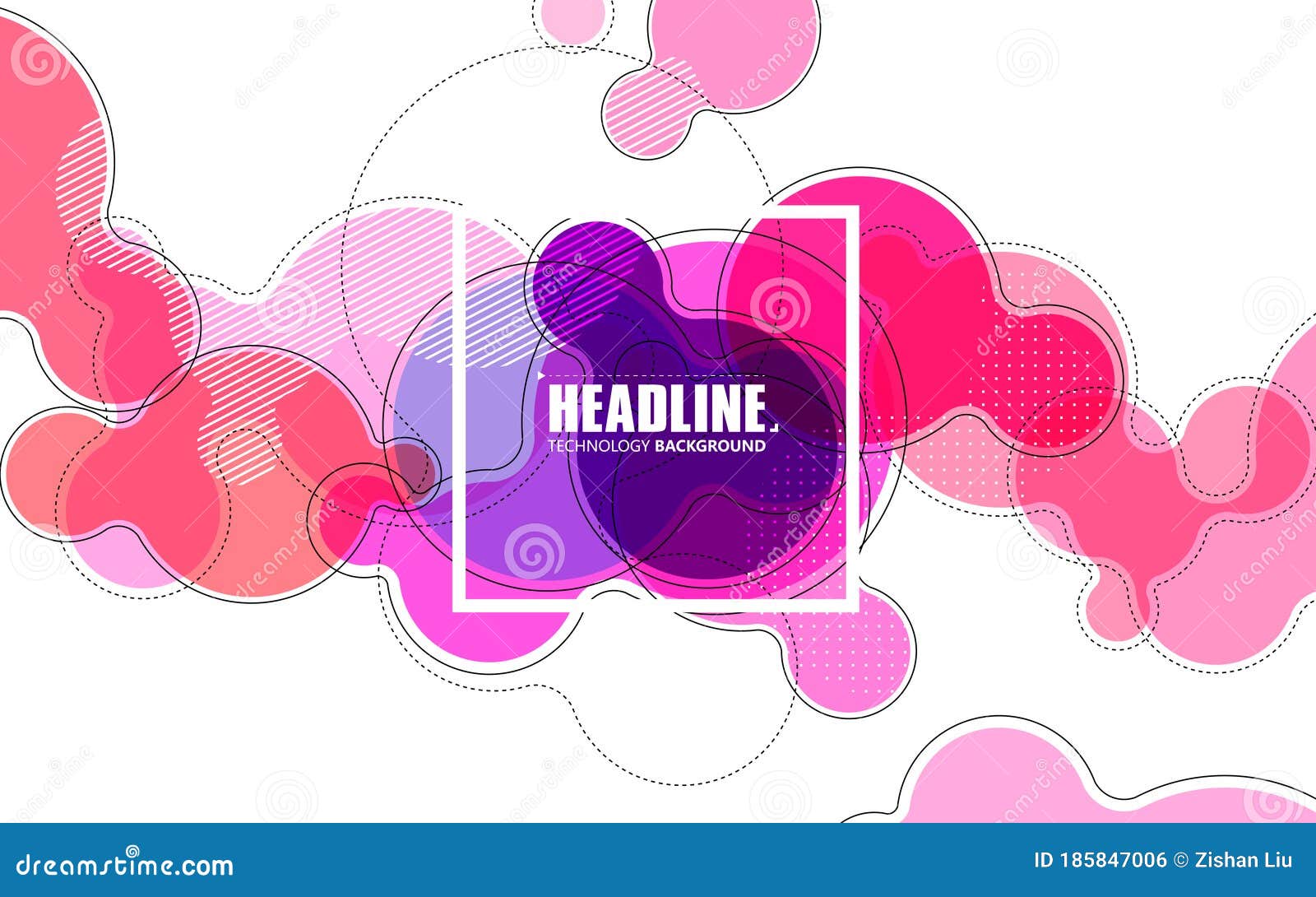 Superimposed Water Drop Shape of Abstract Graphics, Vector Background ...