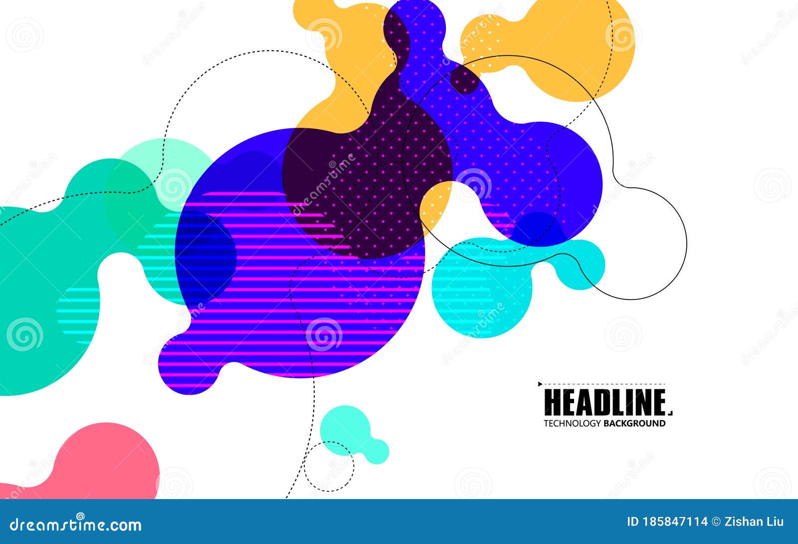 Superimposed Water Drop Shape of Abstract Graphics, Vector Background ...