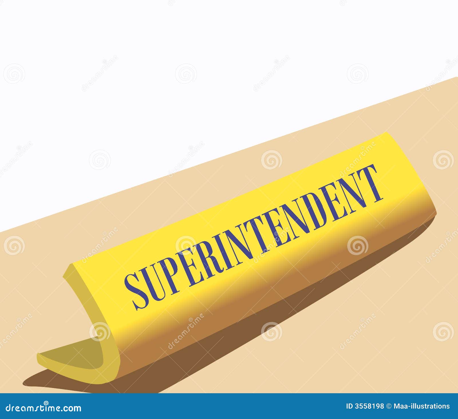 Superintendent stock vector. Illustration of sign, name - 3558198
