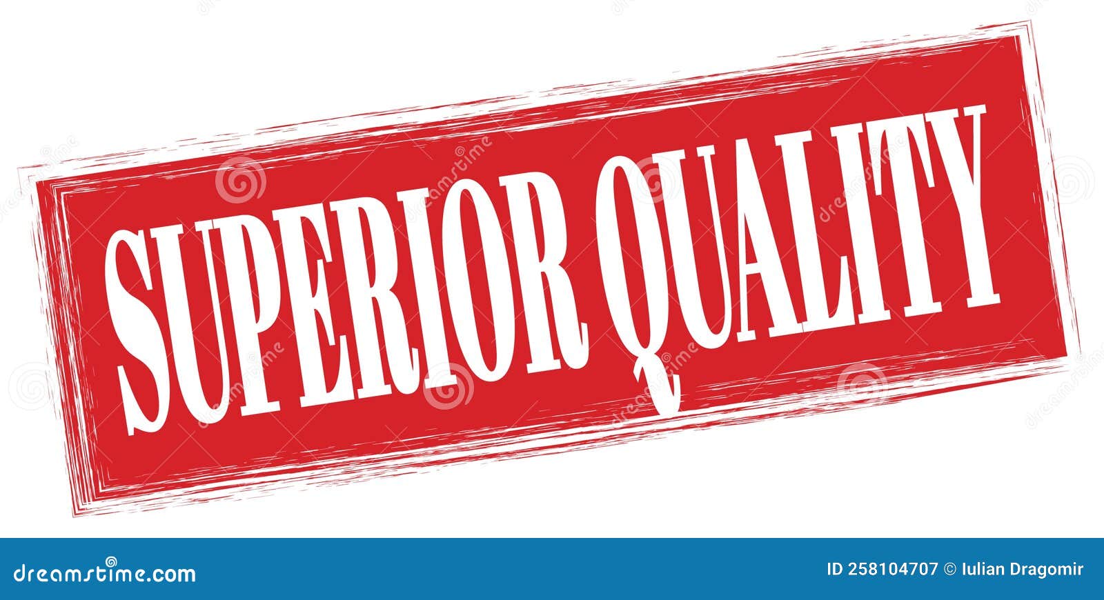 SUPERIOR QUALITY Text Written on Red Stamp Sign Stock Image - Image of ...