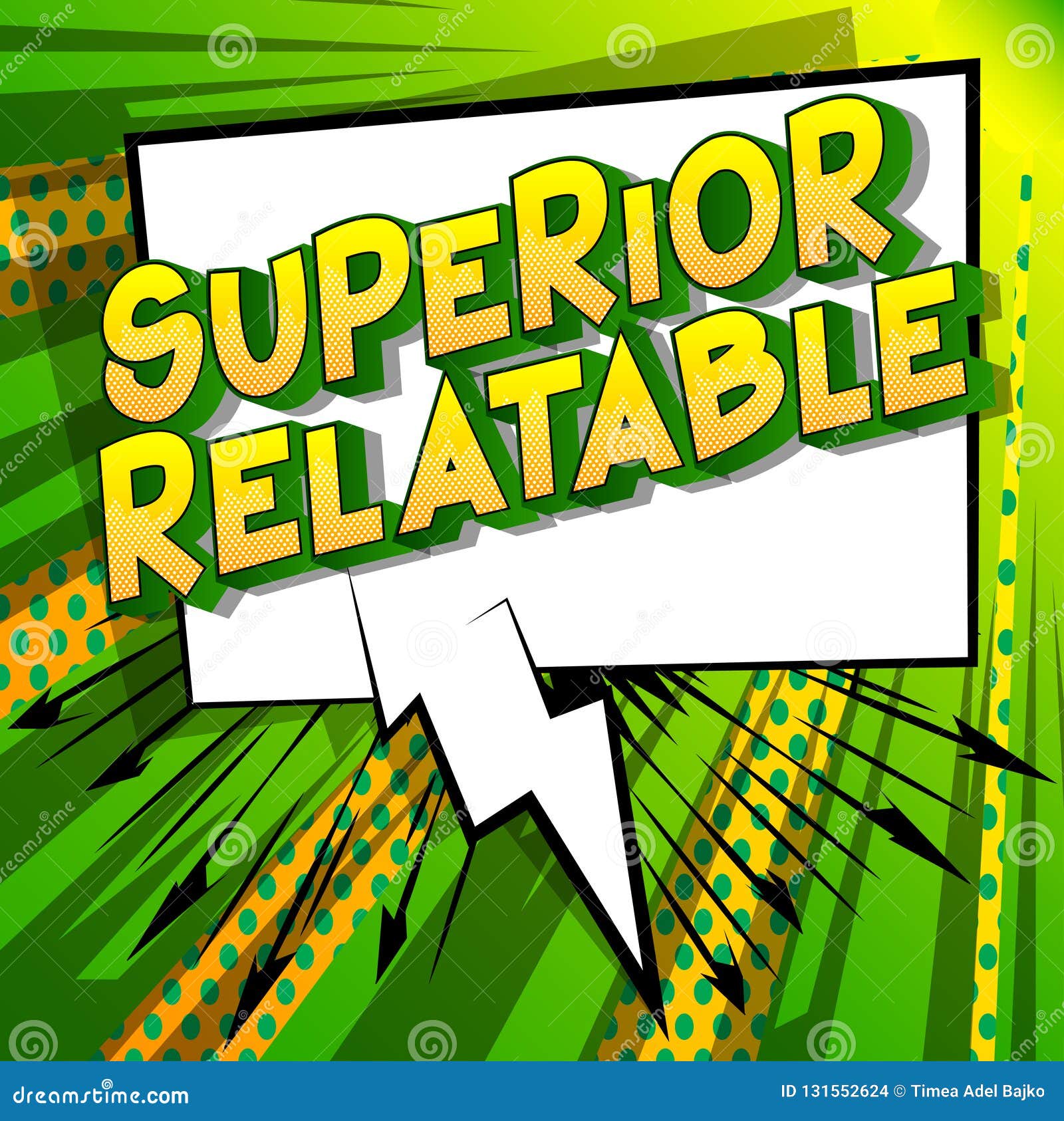 Superior Relatable - Comic Book Style Words. Stock Vector ...