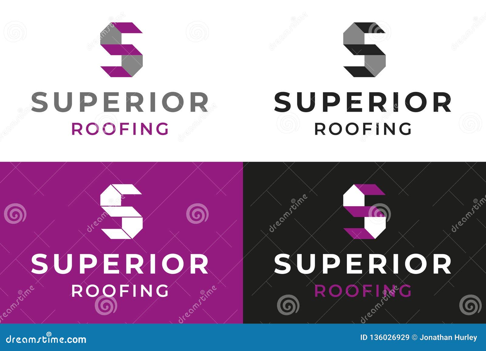 Superior Roofing stock illustration. Illustration of letter - 136026929