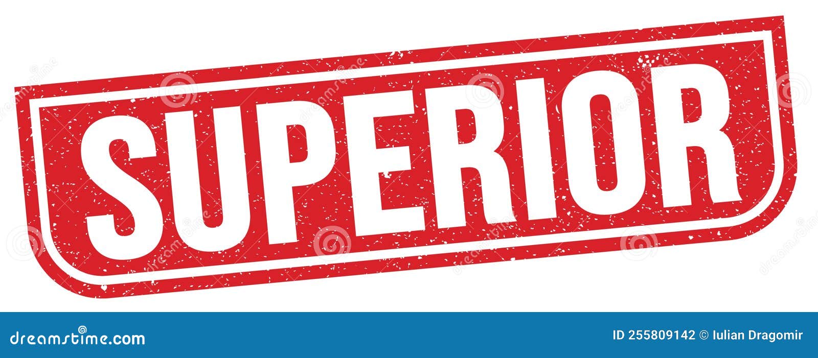 SUPERIOR Text Written on Red Stamp Sign Stock Illustration ...