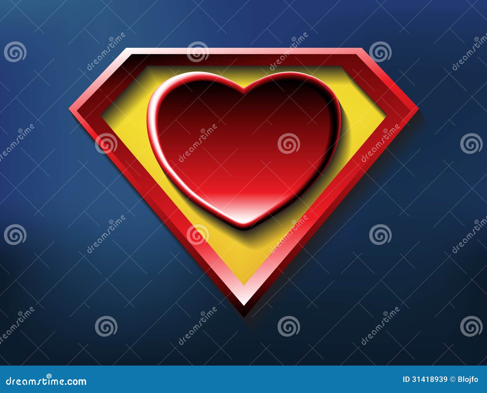 Superlove vektor abbildung. Illustration von amerikanisch - 31418939