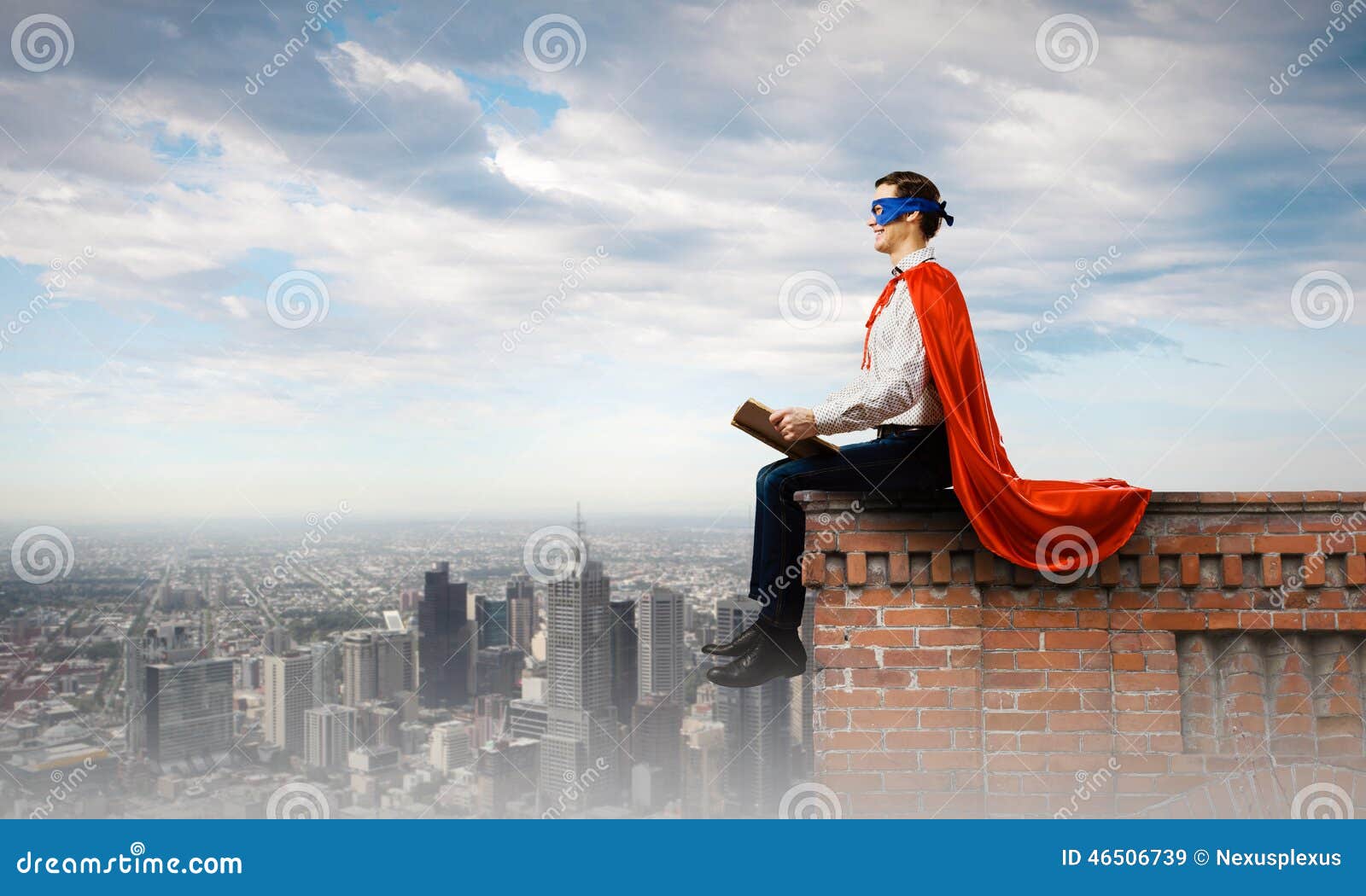 Superman with book stock image. Image of business, holding - 46506739
