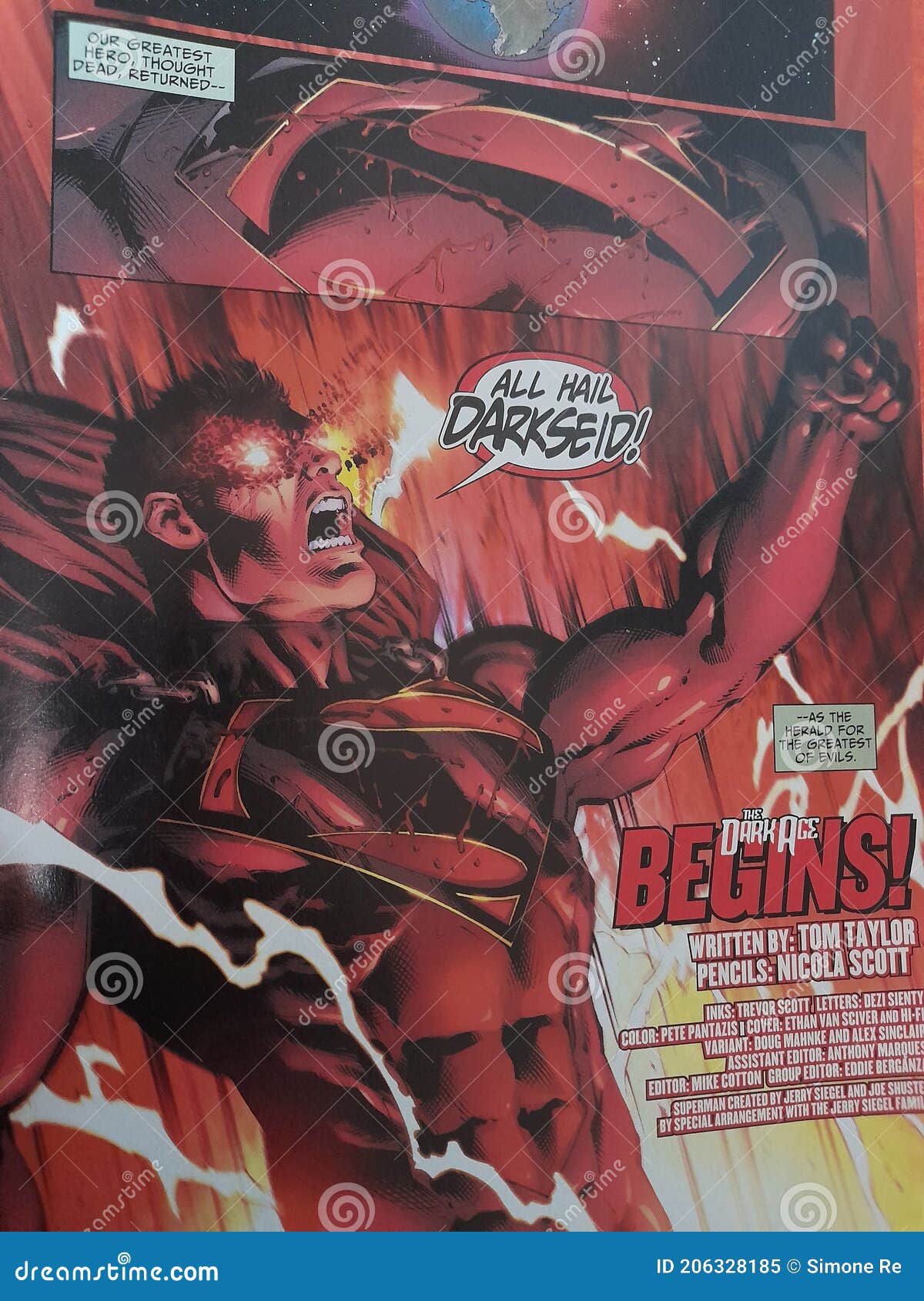 Superman Earth 2 New 52, DC Comics Editorial Image - Image of fantasy ...