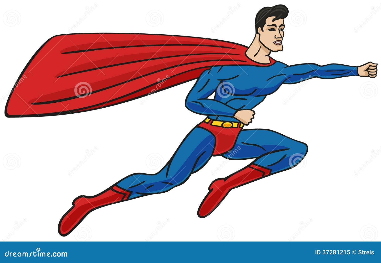 Clipart superman flying