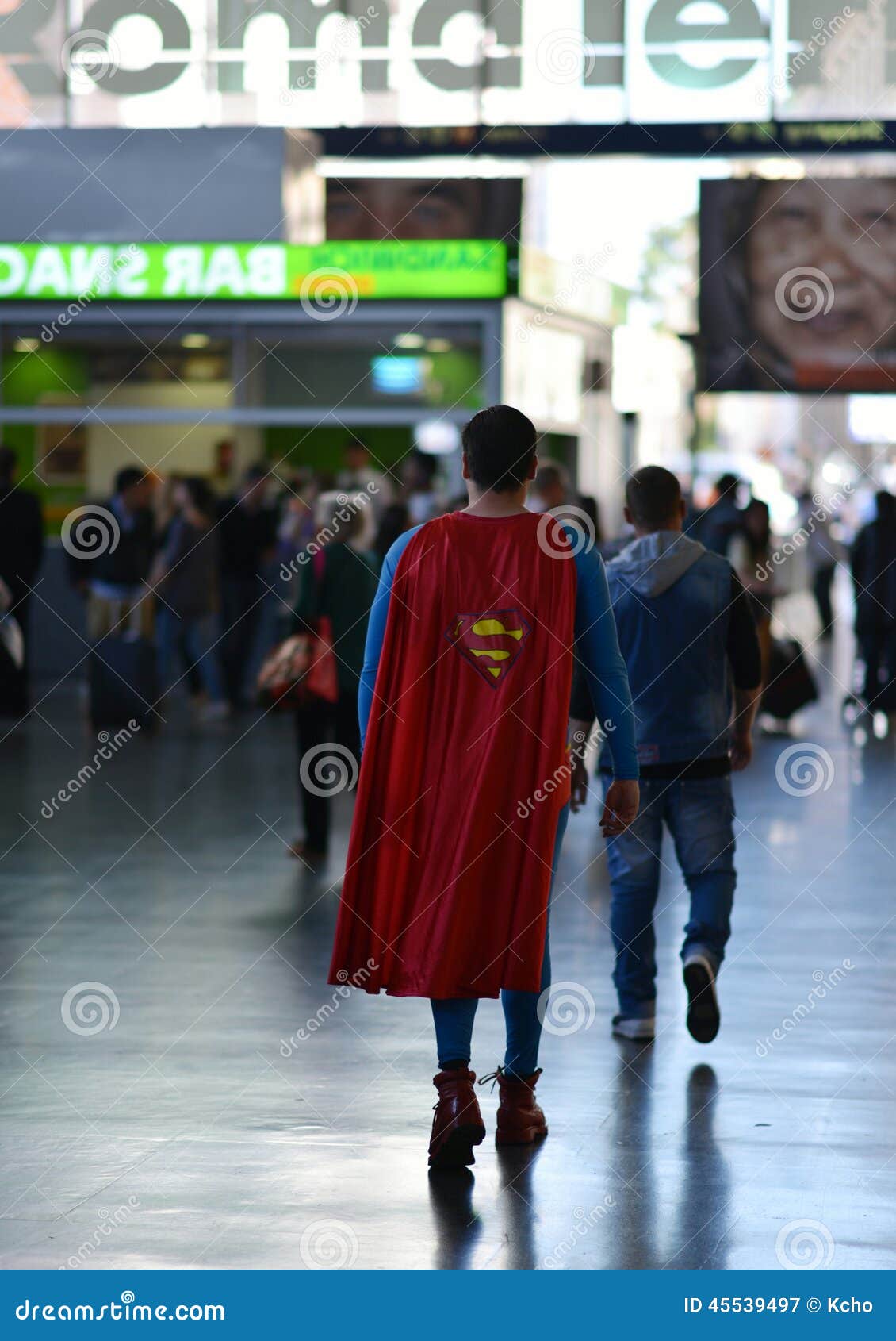 Superman in Rome editorial photography. Image of crowd - 45539497