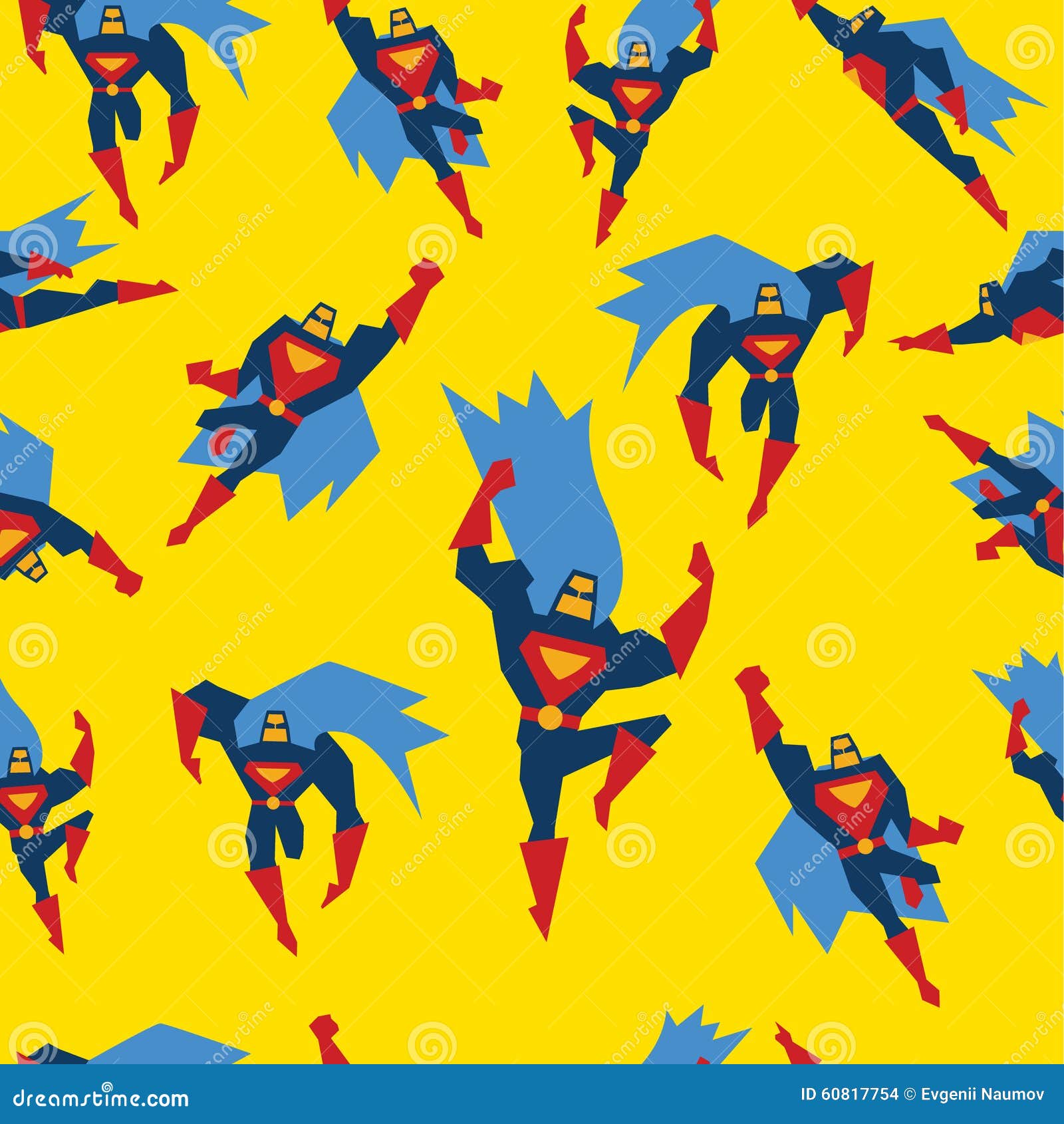 Superman Seamless Pattern Vector Illustration Stock Vector ...