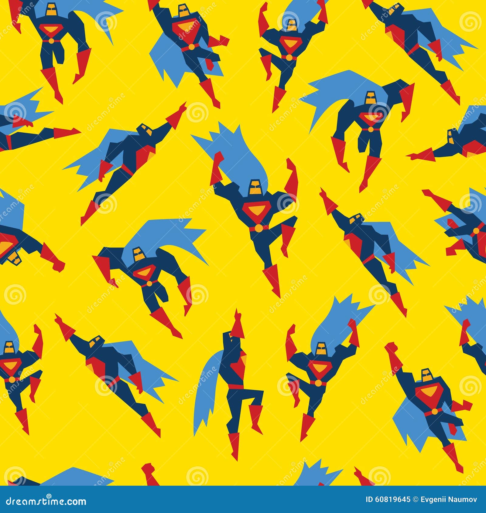Superman Seamless Pattern Vector Illustration Stock Vector ...
