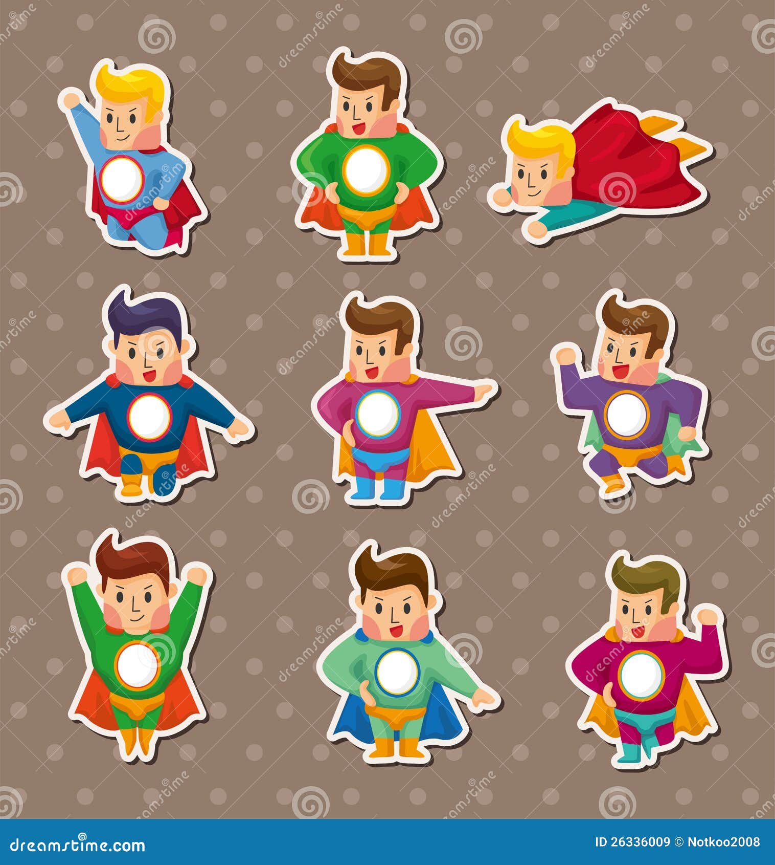 Superman stickers stock vector. Illustration of adorable - 26336009