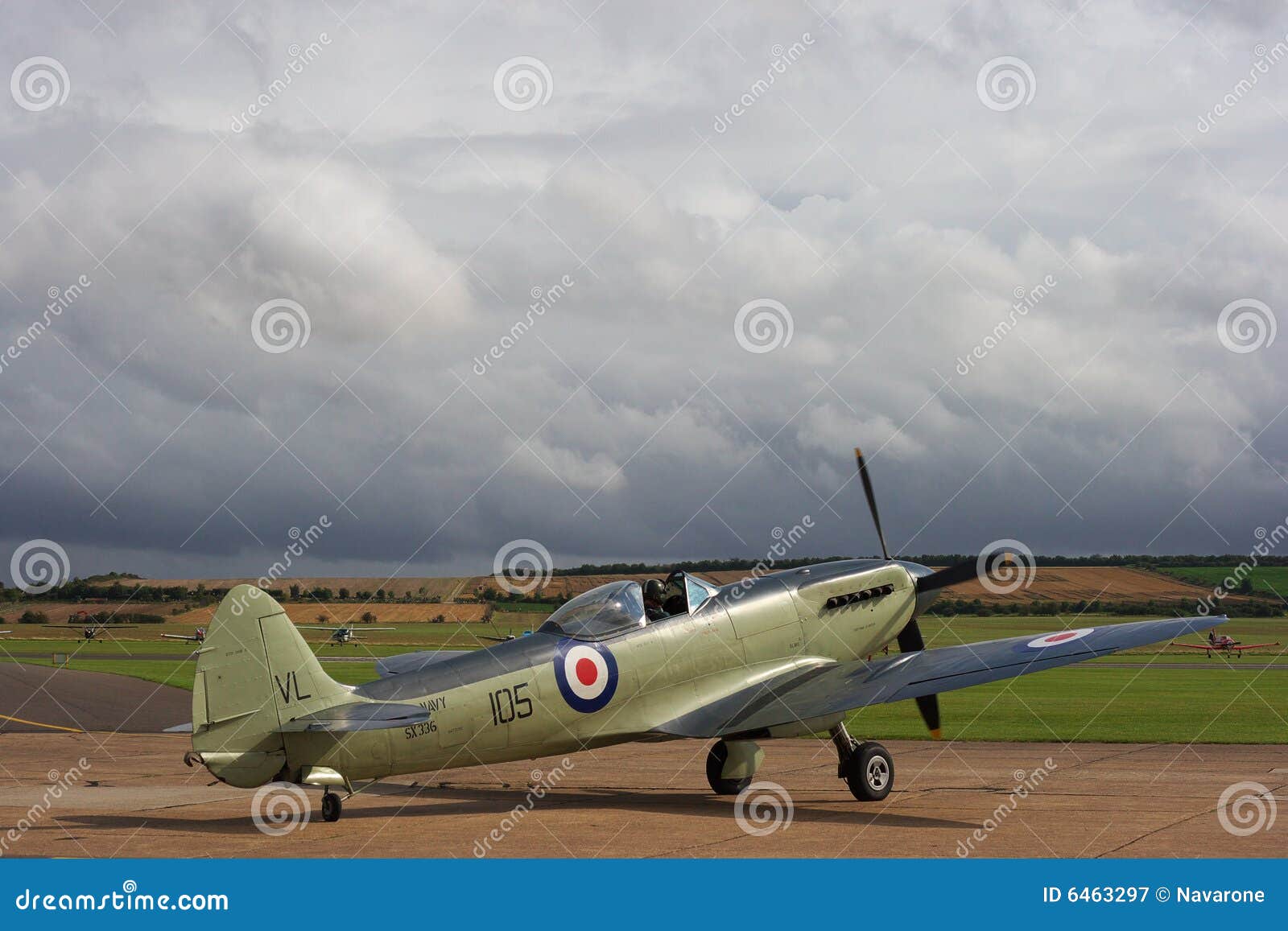 Supermarine Seafire Aircraft Stock Image - Image of scenery, fighter ...