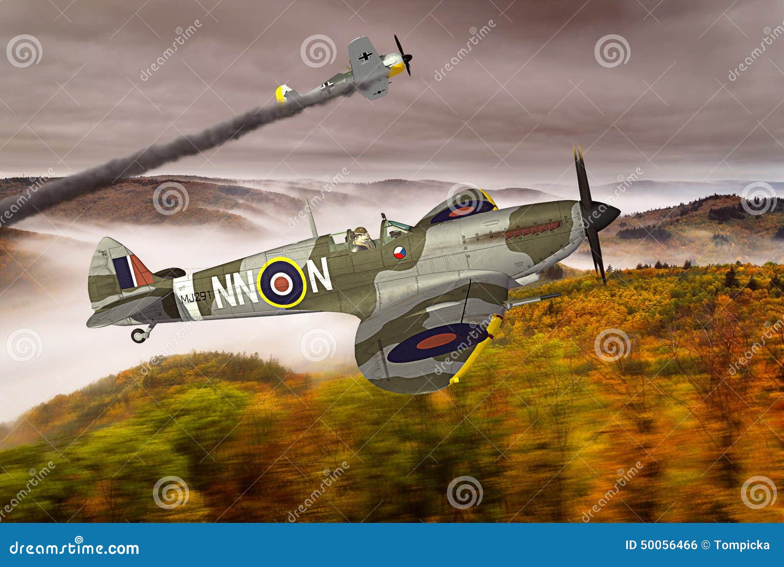 Supermarine Spitfire Stock Photography | CartoonDealer.com #50056466