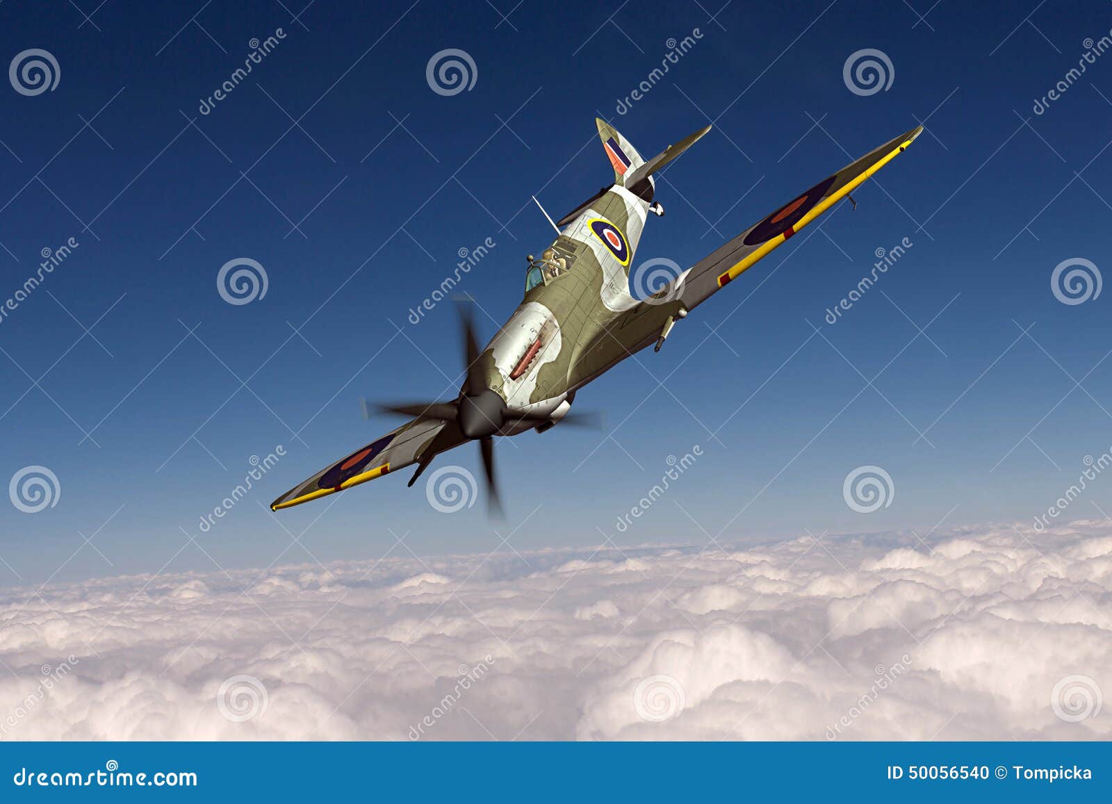 Supermarine Spitfire Royalty-Free Stock Image | CartoonDealer.com #50056540