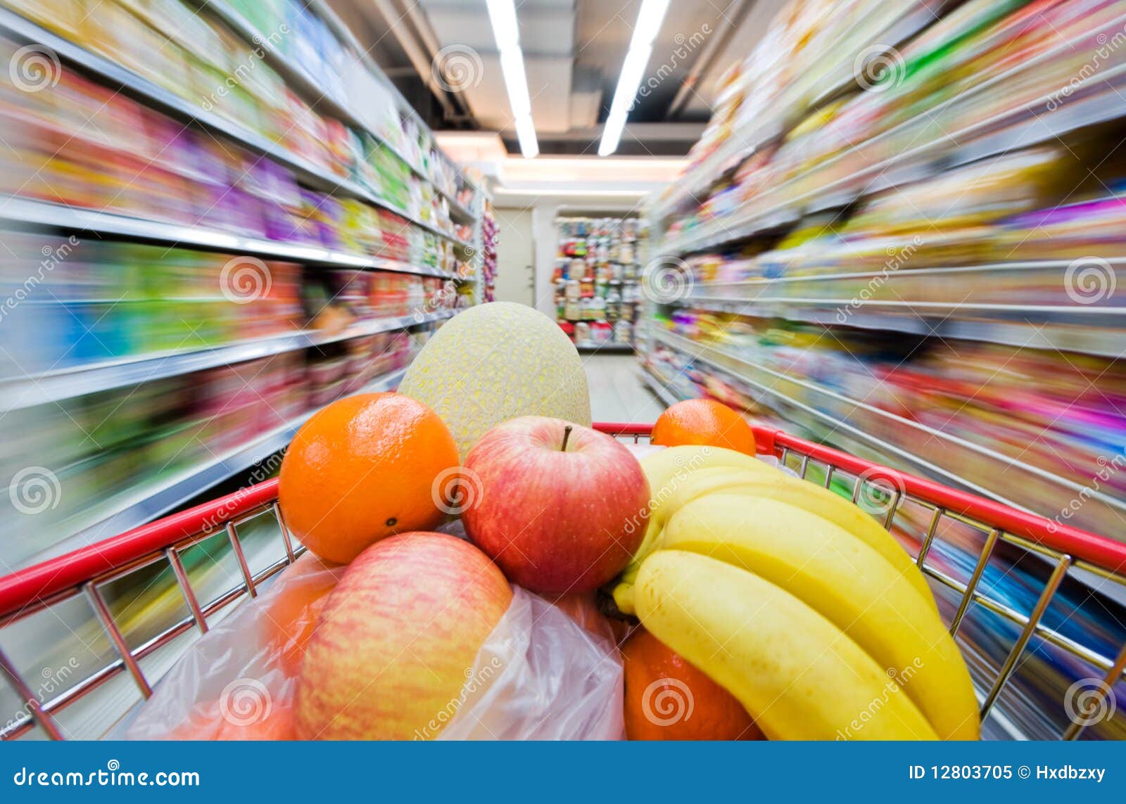 Supermarket abstract stock image. Image of discount, cart - 12803705