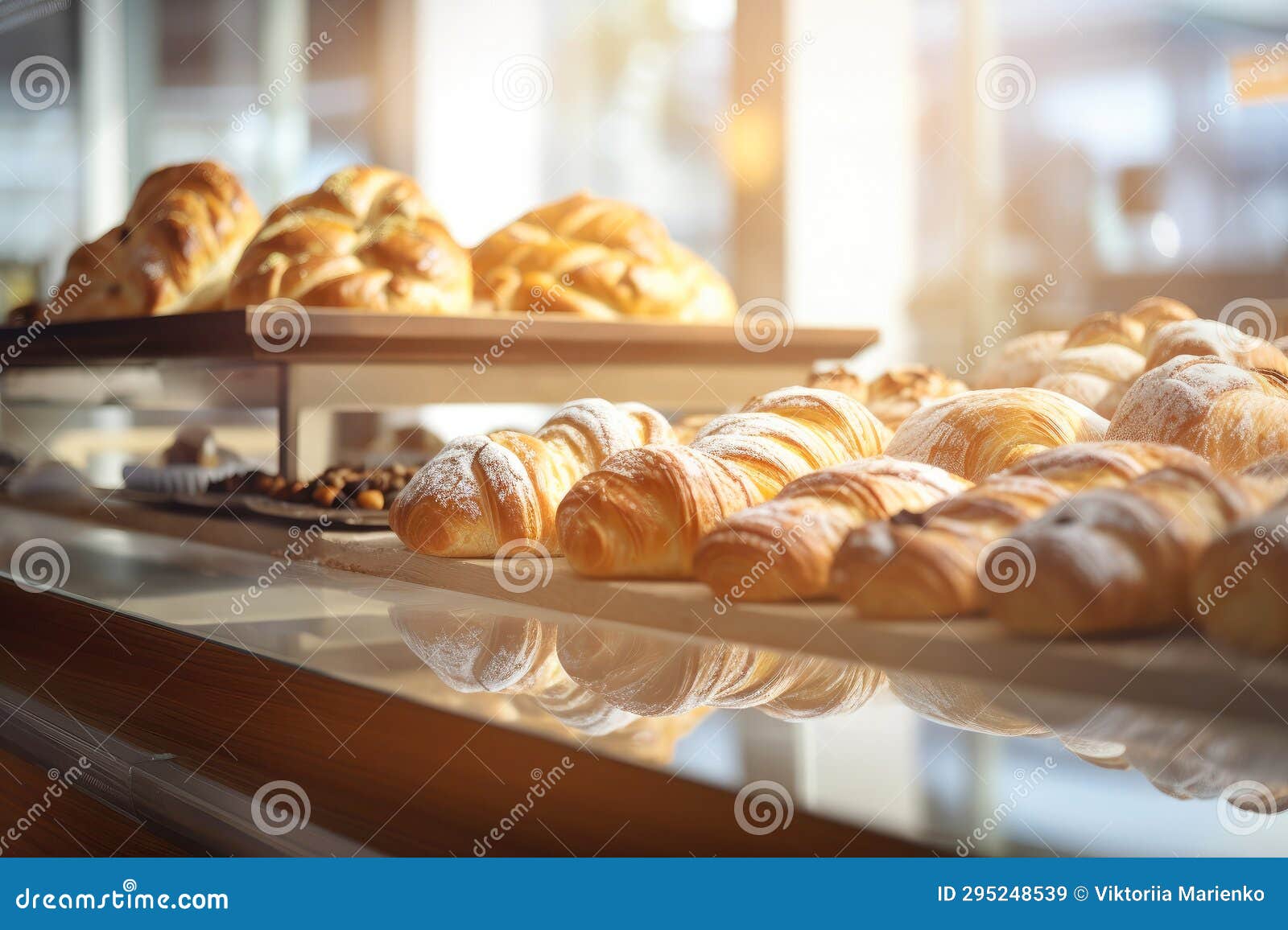 Supermarket Bakery Display of Delicious Snack Options Stock ...