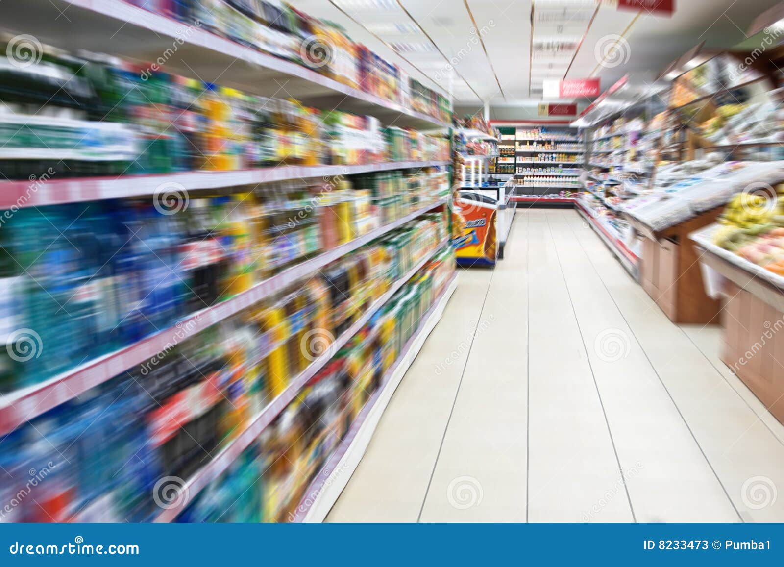 Supermarket blur stock image. Image of racks, store, groceries - 8233473