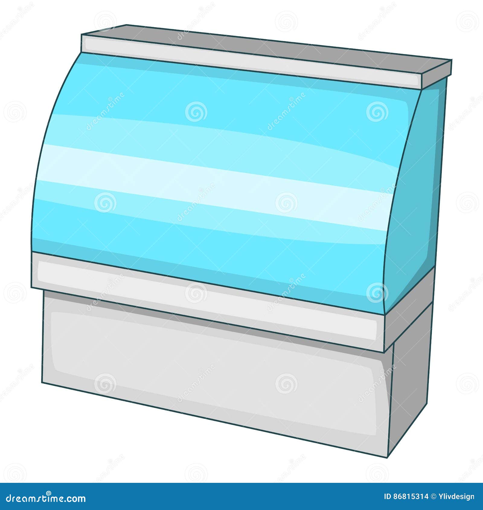 Supermarket Counter Icon, Cartoon Style Stock Vector - Illustration of ...