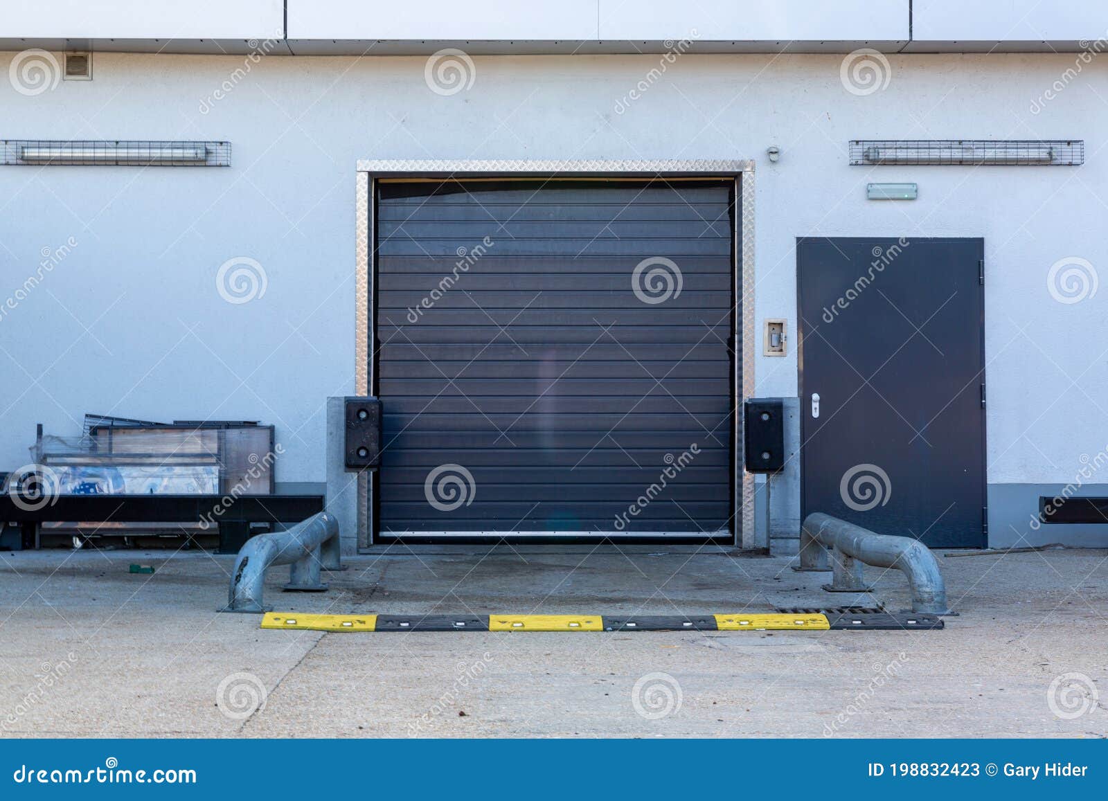 A Supermarket Loading Bay for Unloading Goods Stock Image - Image of ...
